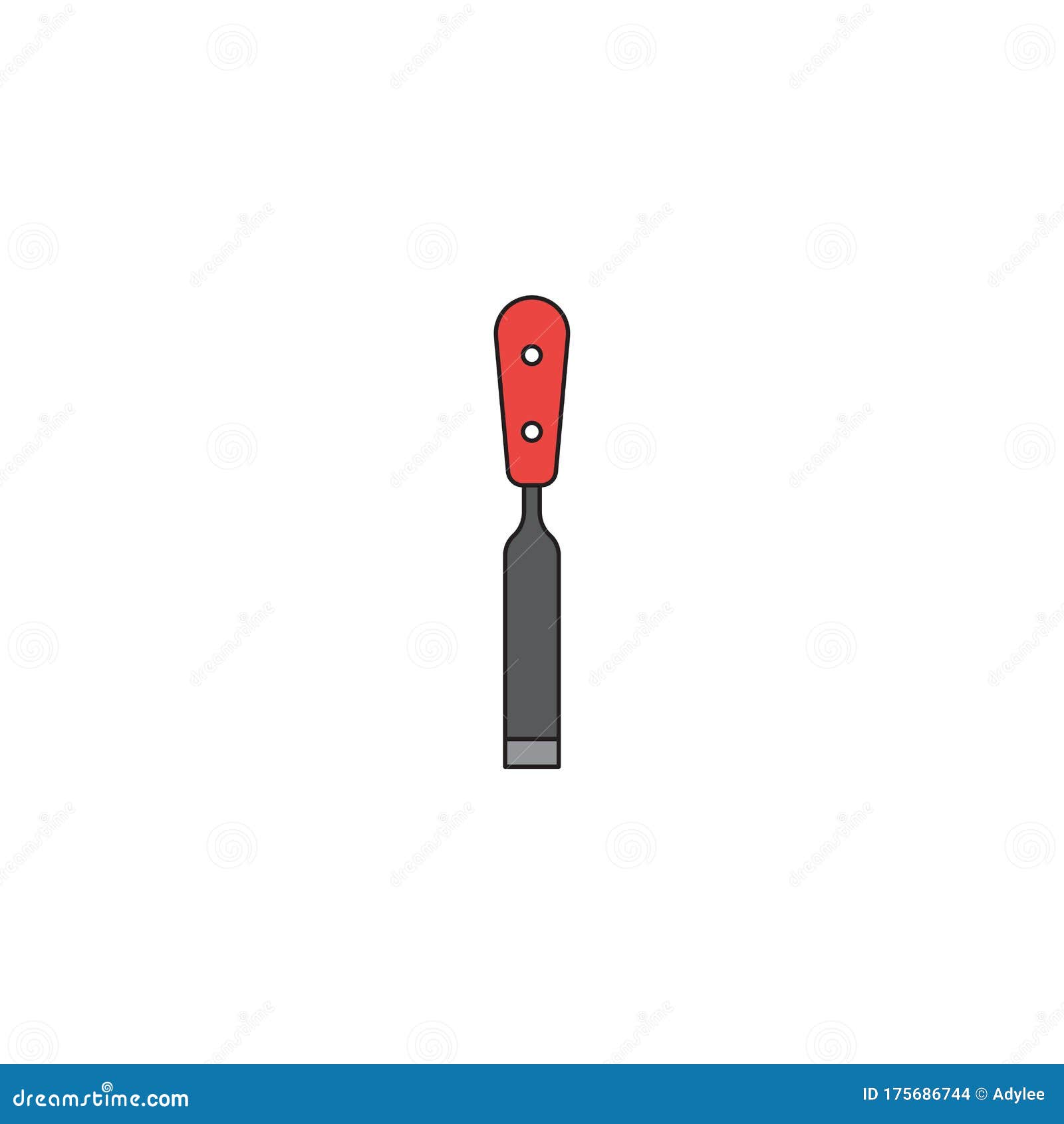 Chisel Vector Cartoon Set Icon. Vector Illustration Carving Tool On ...