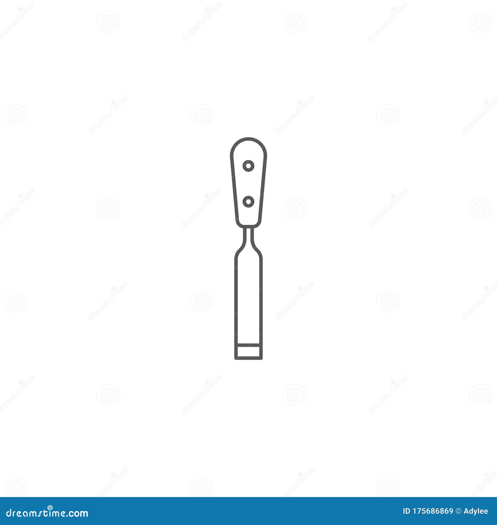 Chisel Vector Cartoon Set Icon. Vector Illustration Carving Tool On ...