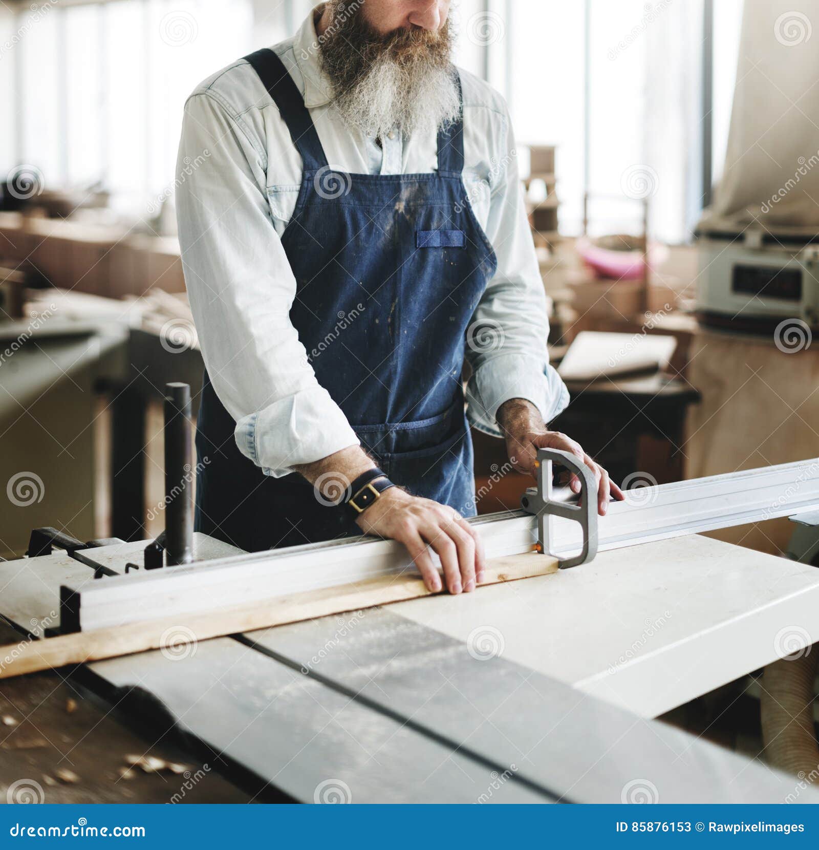 Carpenter Craftsman Handicraft Wooden Workshop Concept Stock Image ...