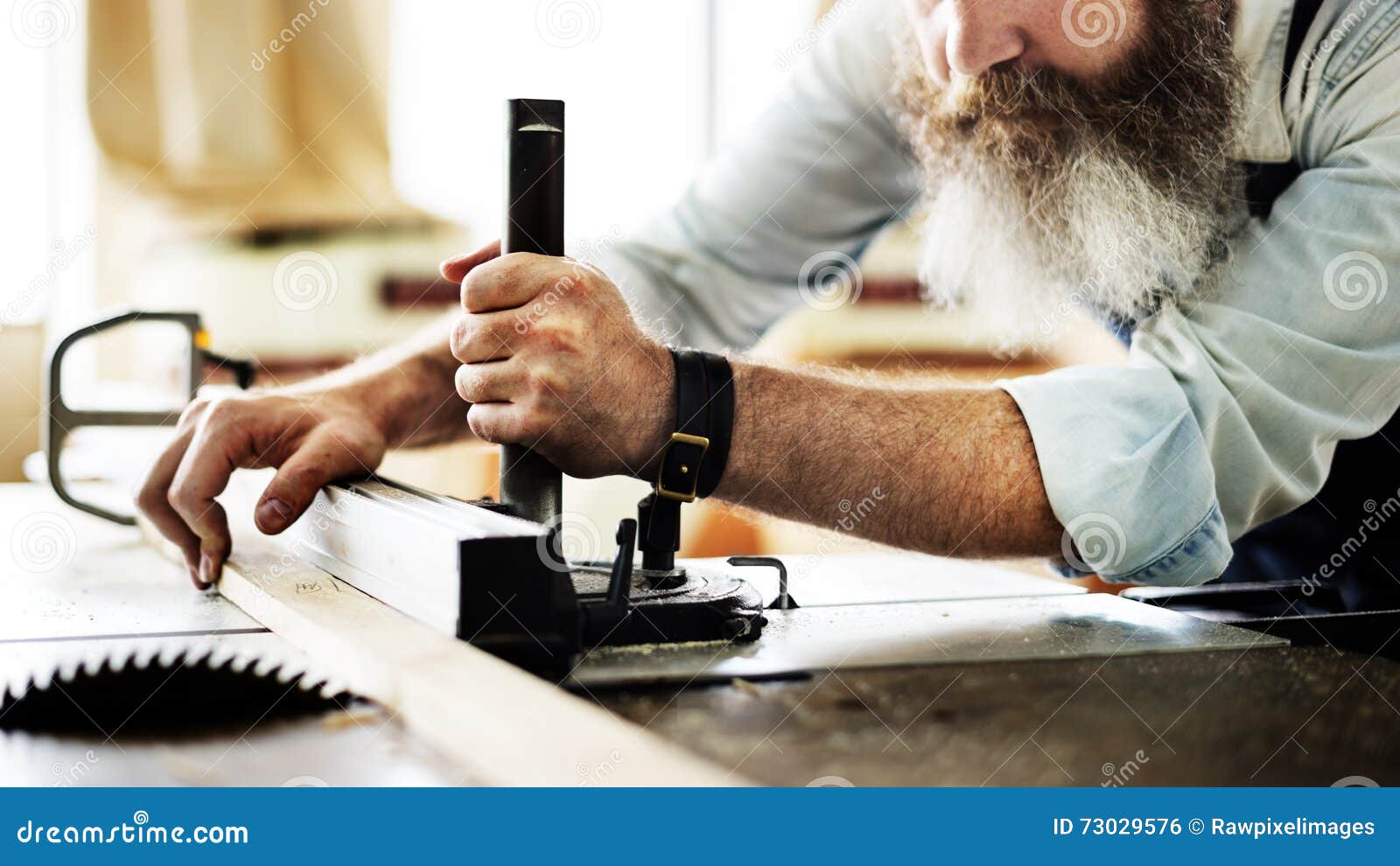 Carpenter Craftsmanship Carpentry Handicraft Wooden Workshop Conc Stock ...