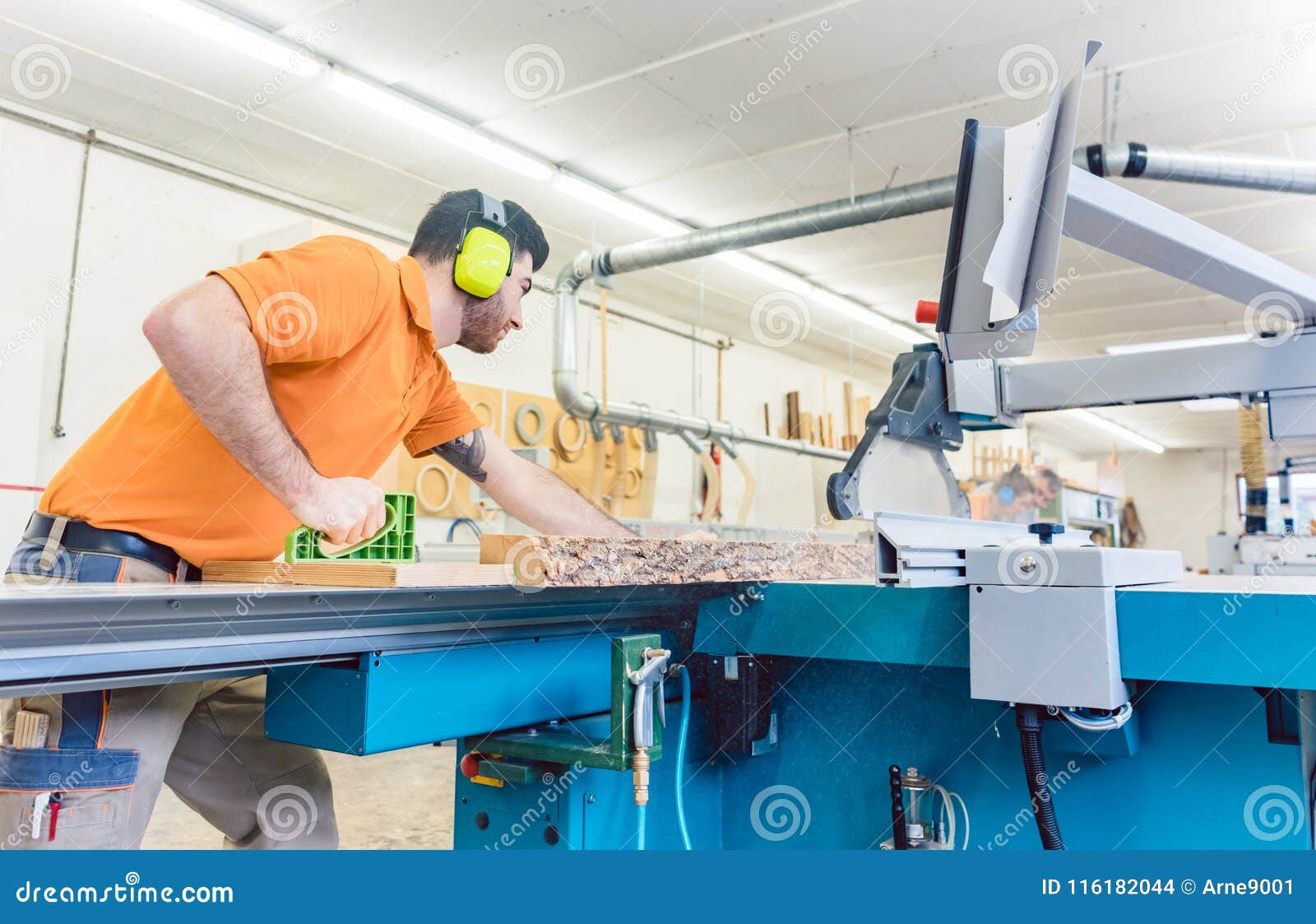 Carpenter Cutting Board with Table Saw Stock Photo - Image of cutting ...