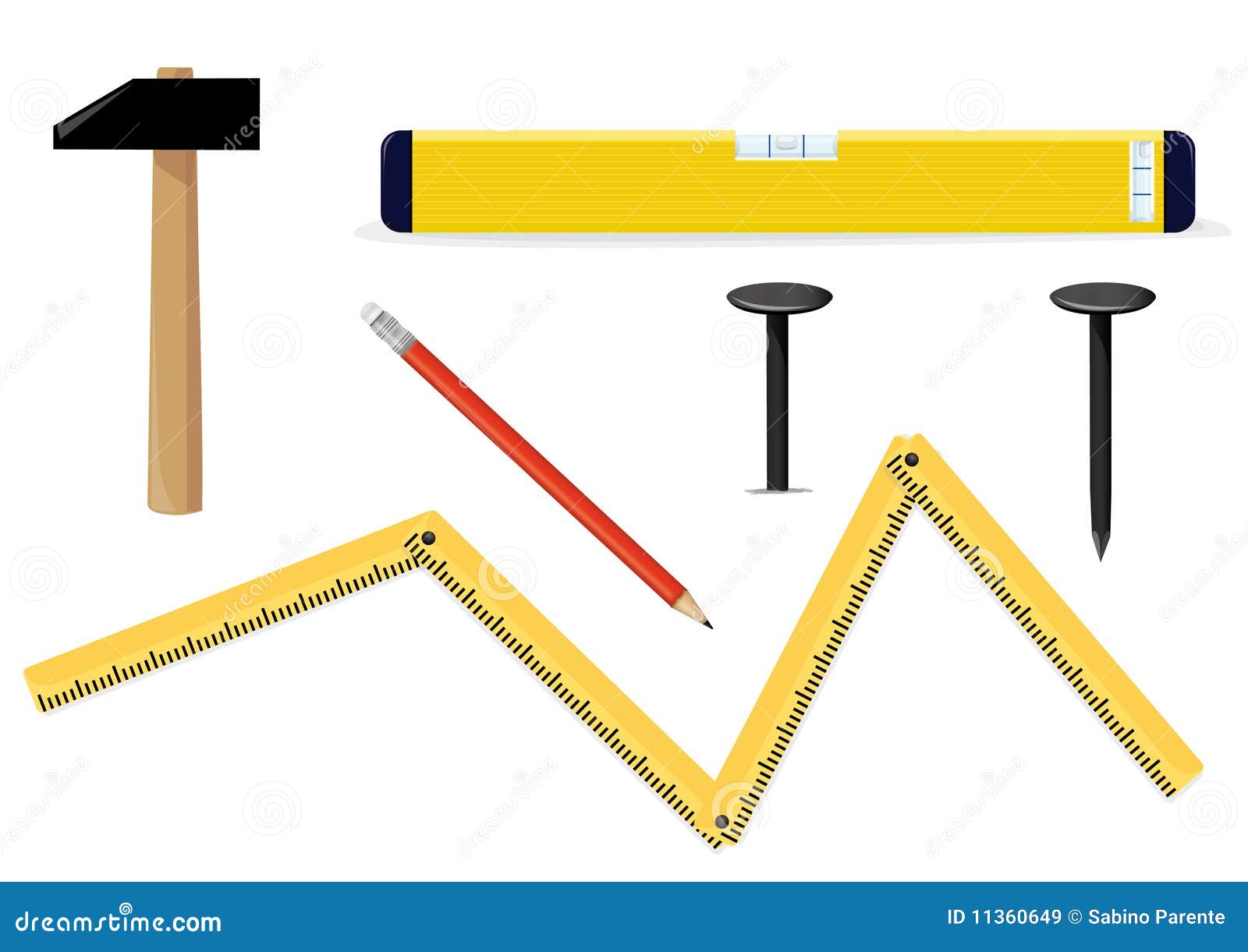 Carpenter equipment stock illustration. Illustration of maintenance ...