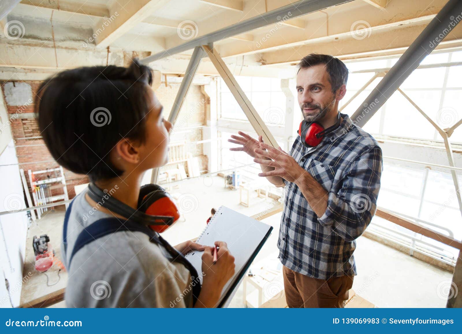 Carpenter Explaining Tasks To New Employee Stock Image - Image of ... Carpenter Explaining Tasks To New Employee Stock Image - Image of ...