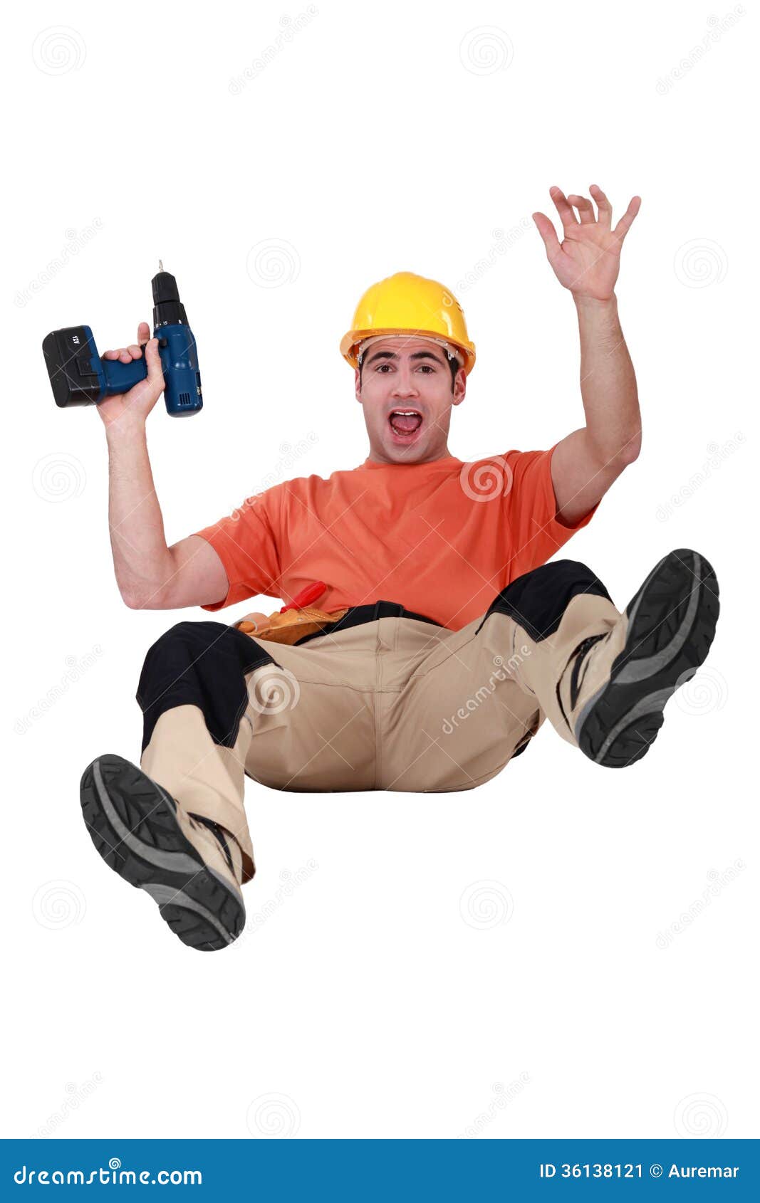 Carpenter falling stock image. Image of frustration, engineer - 36138121