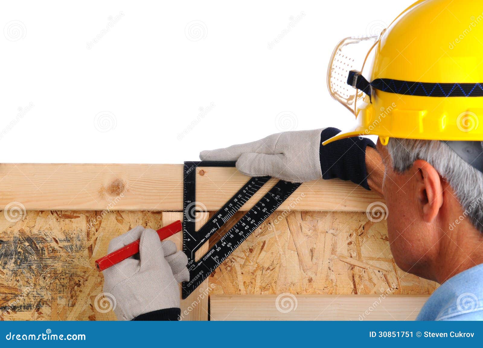 Carpenter With Framing Square Stock Image - Image: 30851751