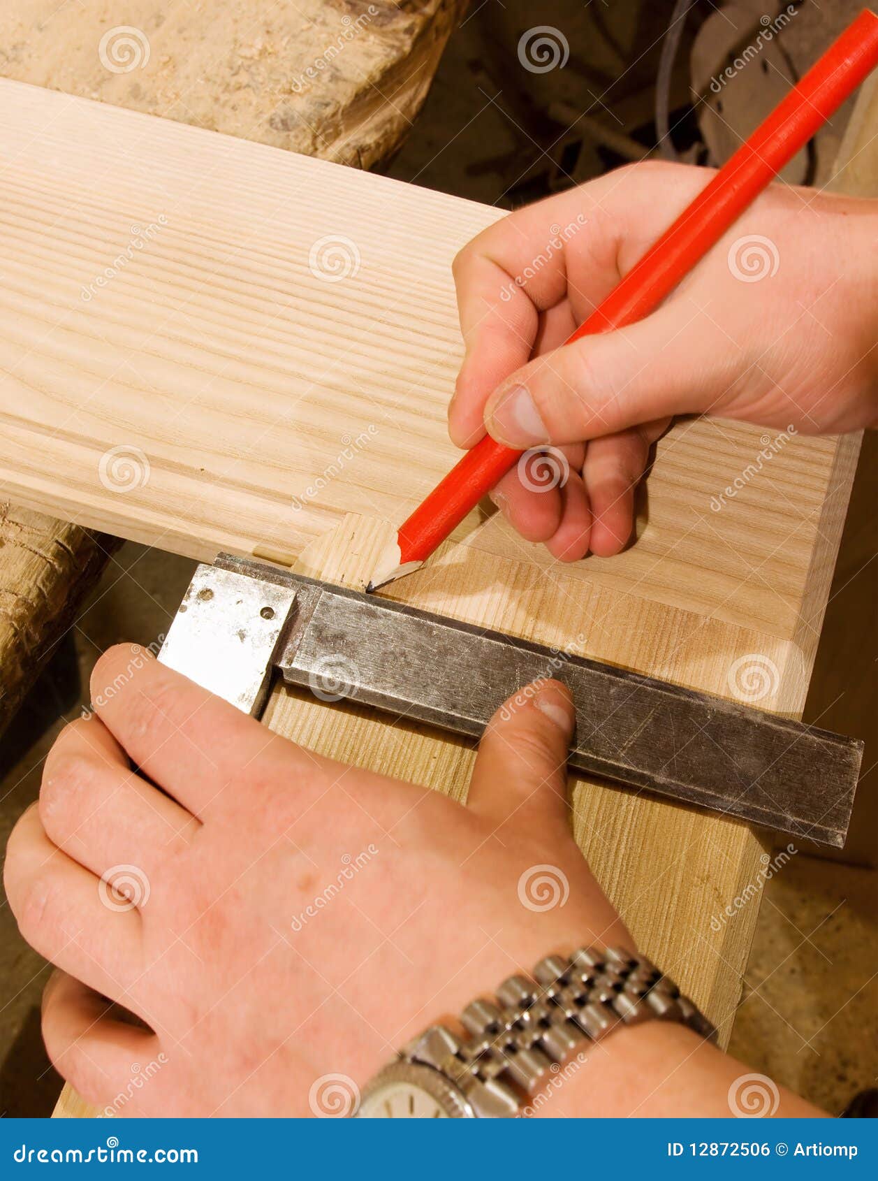 Carpenter hand with square stock photo. Image of color - 12872506