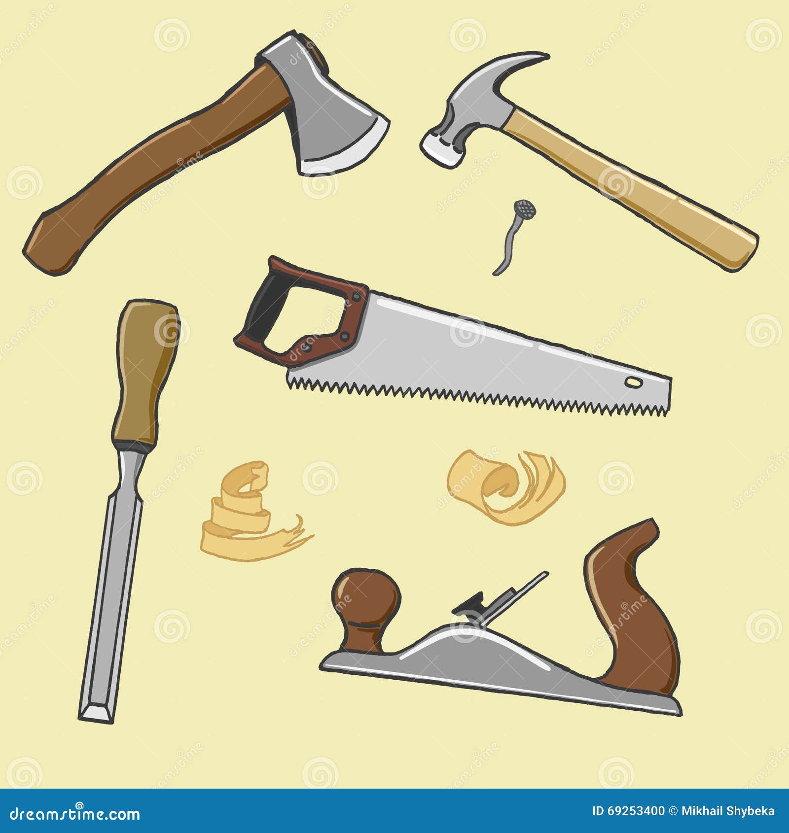 Carpenter Illustration Instrument Stock Vector - Illustration of ...