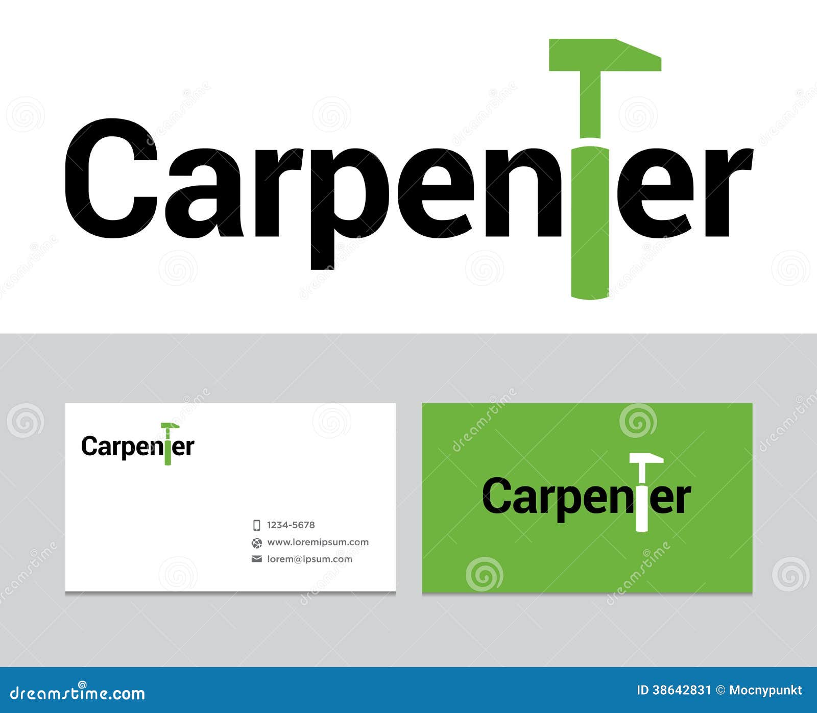 Carpenter logo stock vector. Illustration of mockup, branding - 38642831