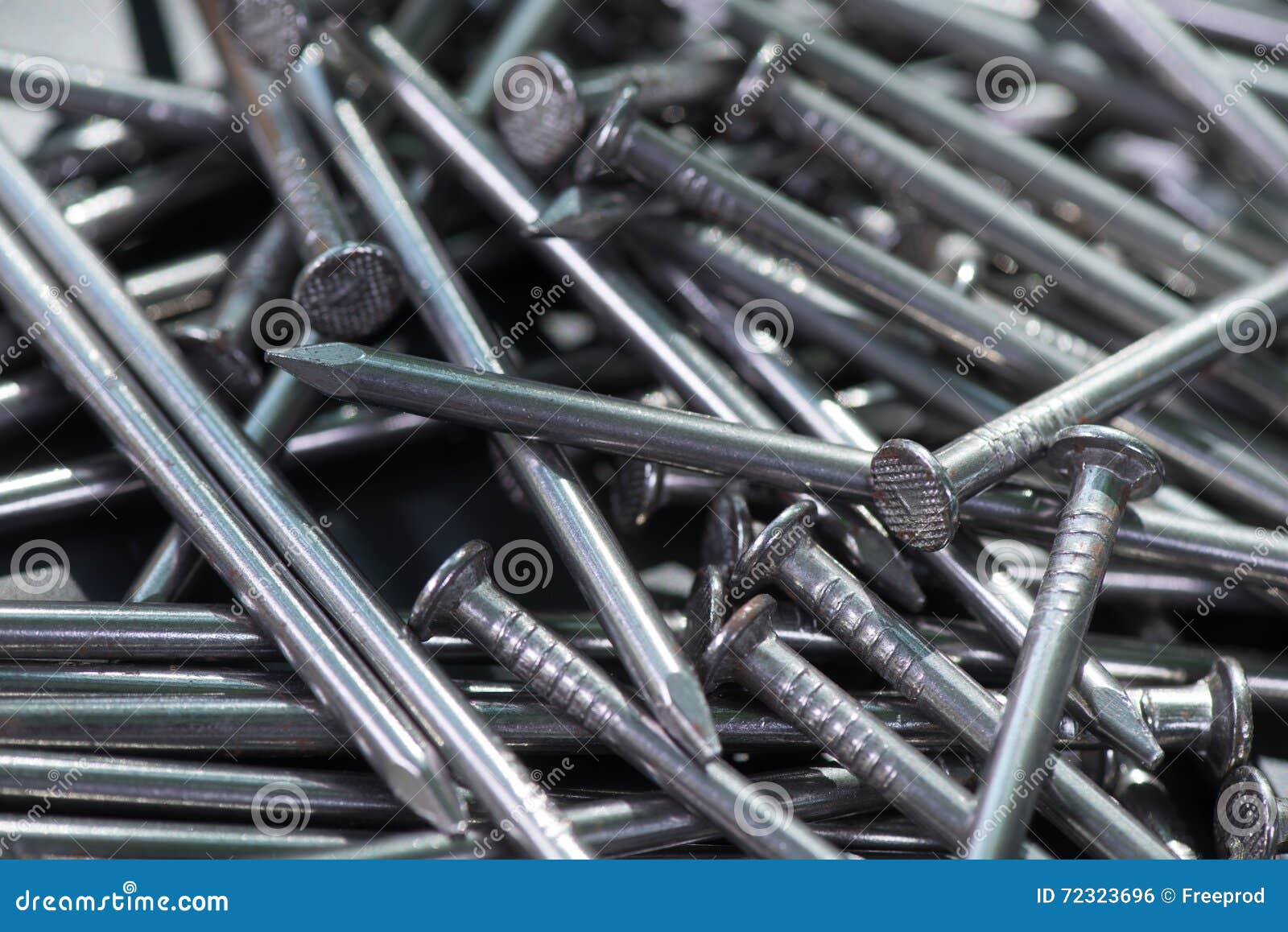 Carpenter Long Nails on a Table Stock Photo - Image of simplicity ...