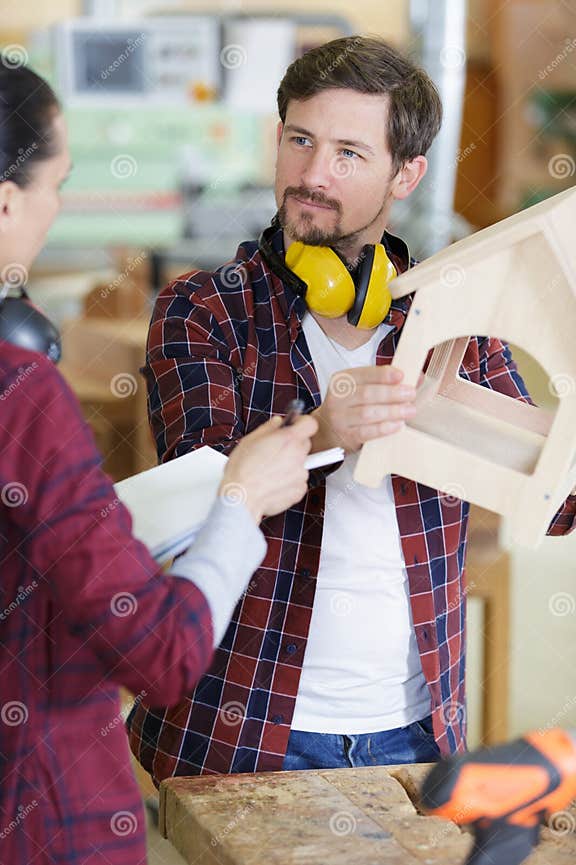Carpenter Making Bird Feeder Stock Photo - Image of feed, home: 292365888