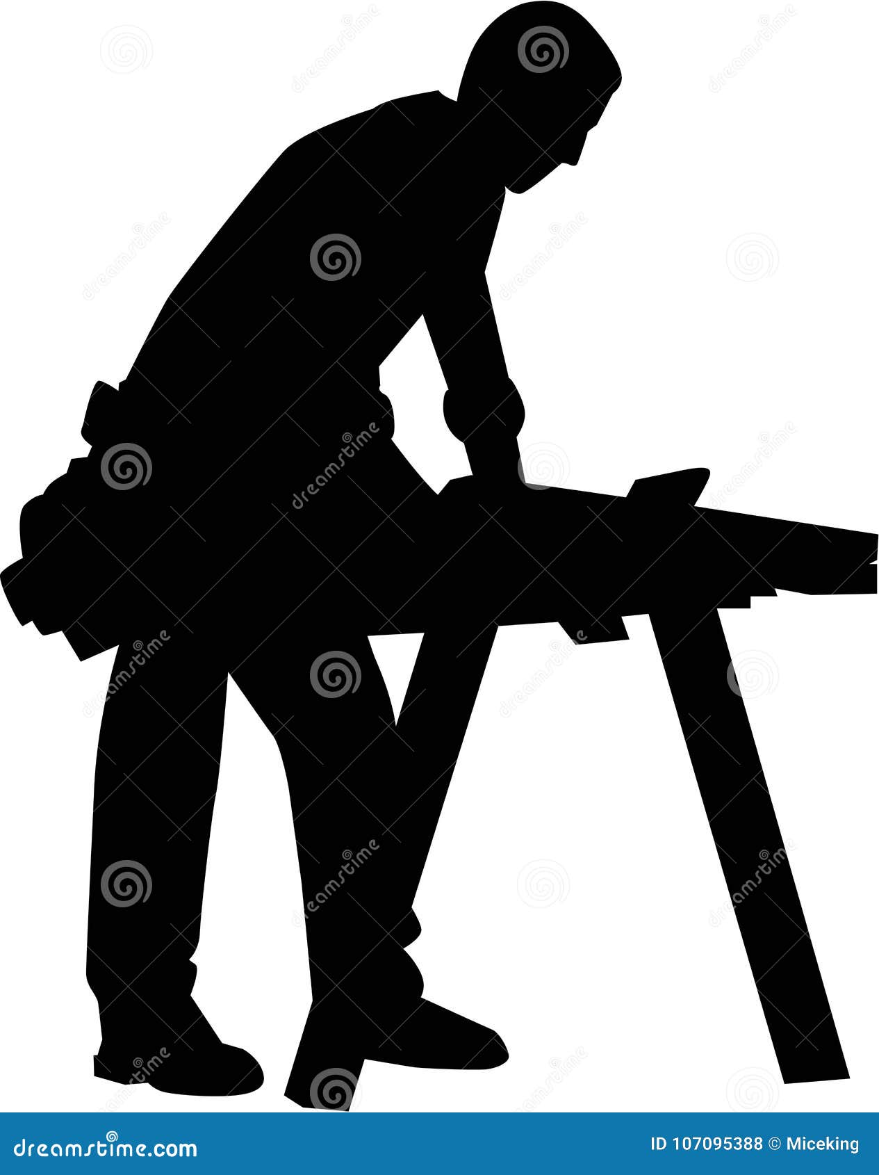 Carpenter Person vector stock vector. Illustration of workman - 107095388