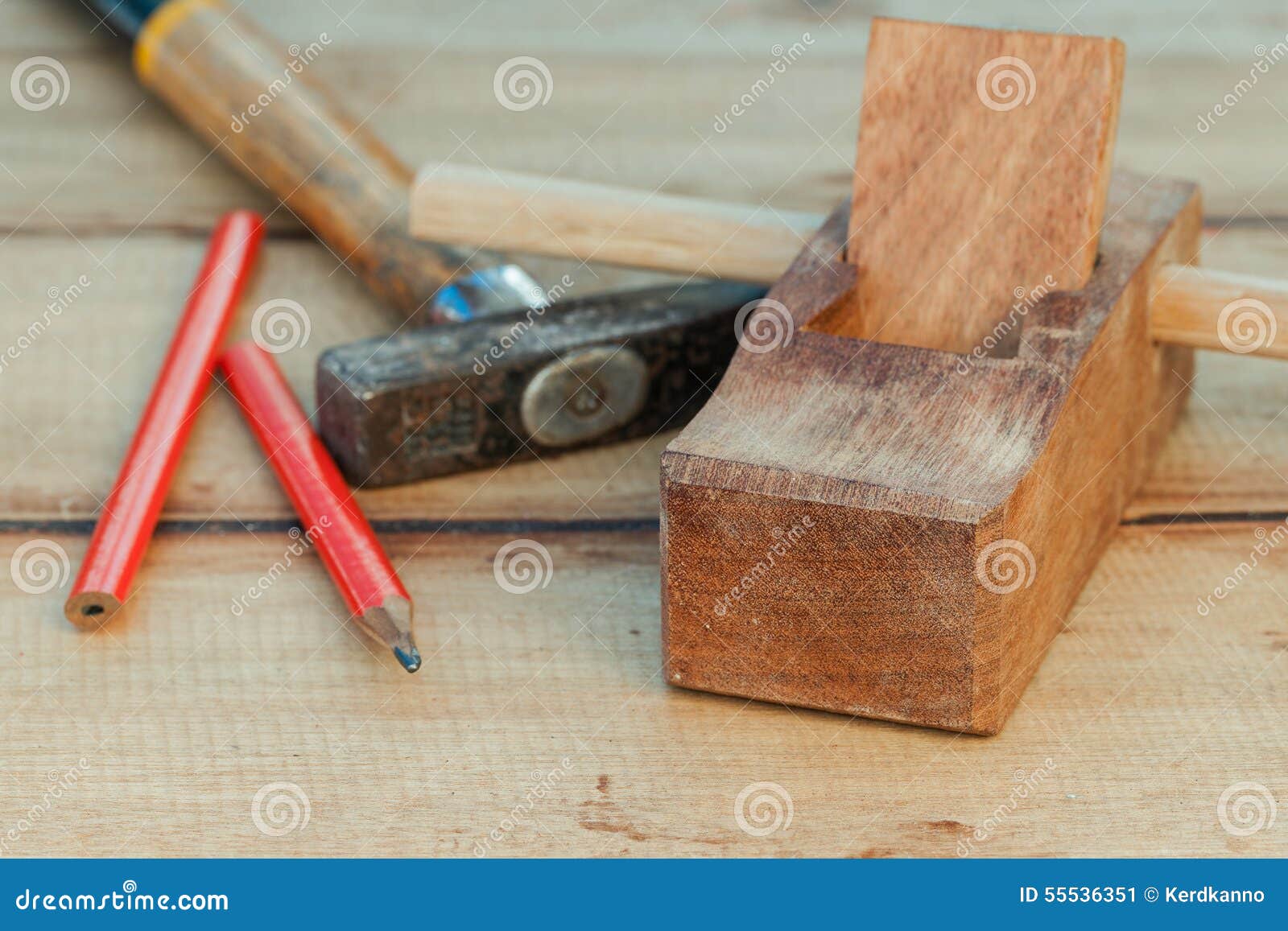 The Carpenter Plane and Wood Shavings Stock Image - Image of industry ...