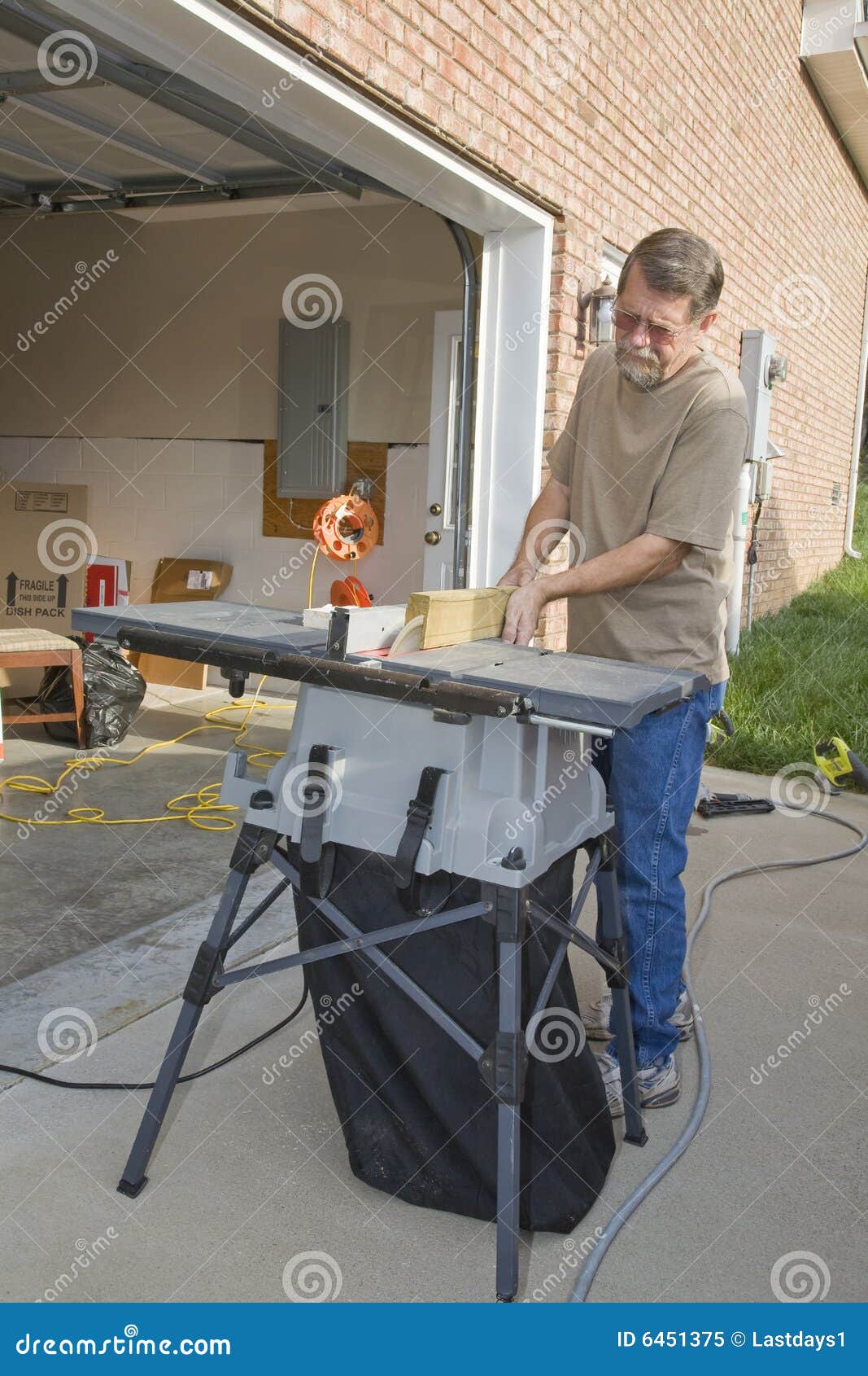 Carpenter repairs stock image. Image of tool, patio, cedar - 6451375