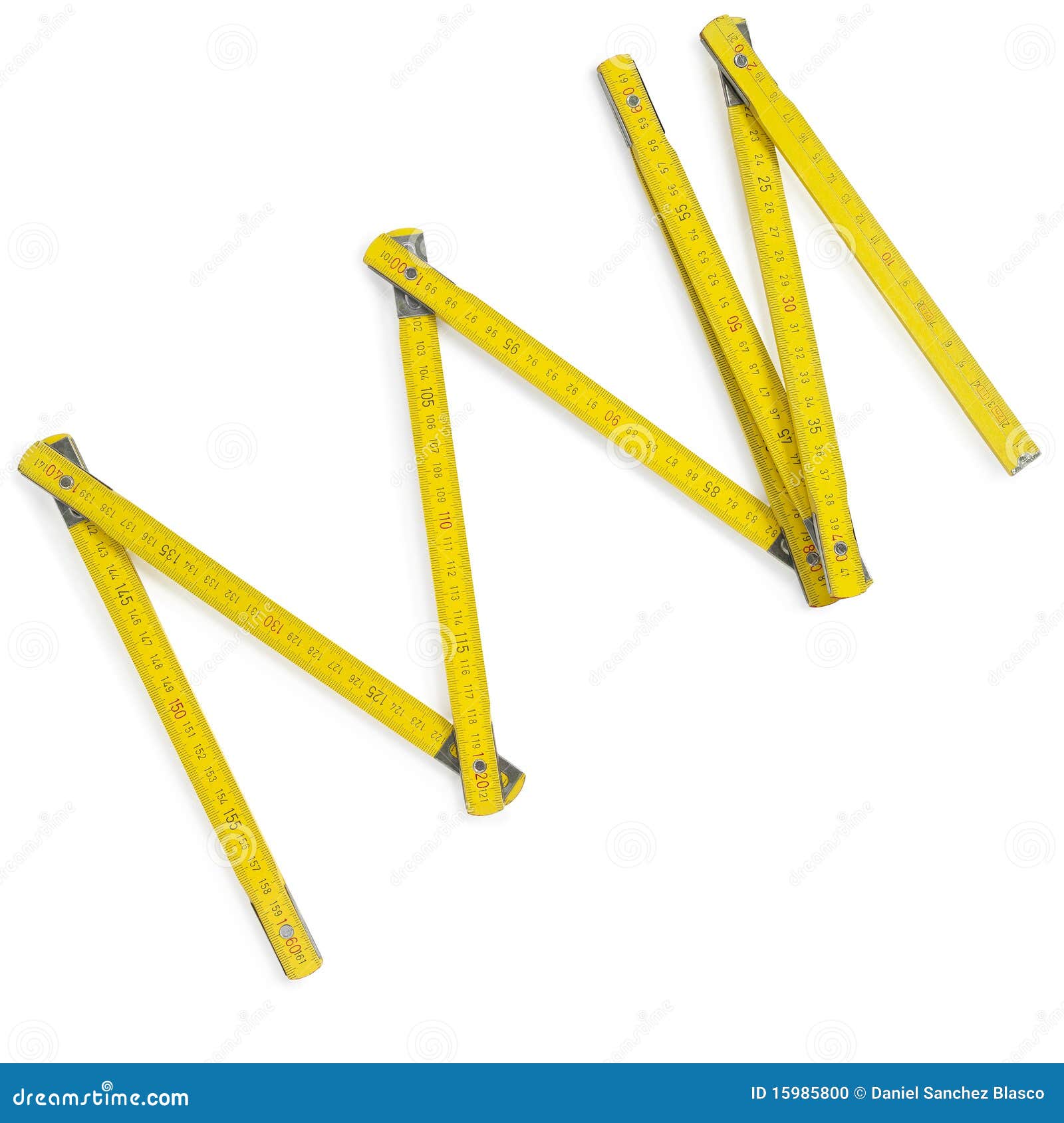 Carpenter rule stock photo. Image of meter, color, instrument - 15985800