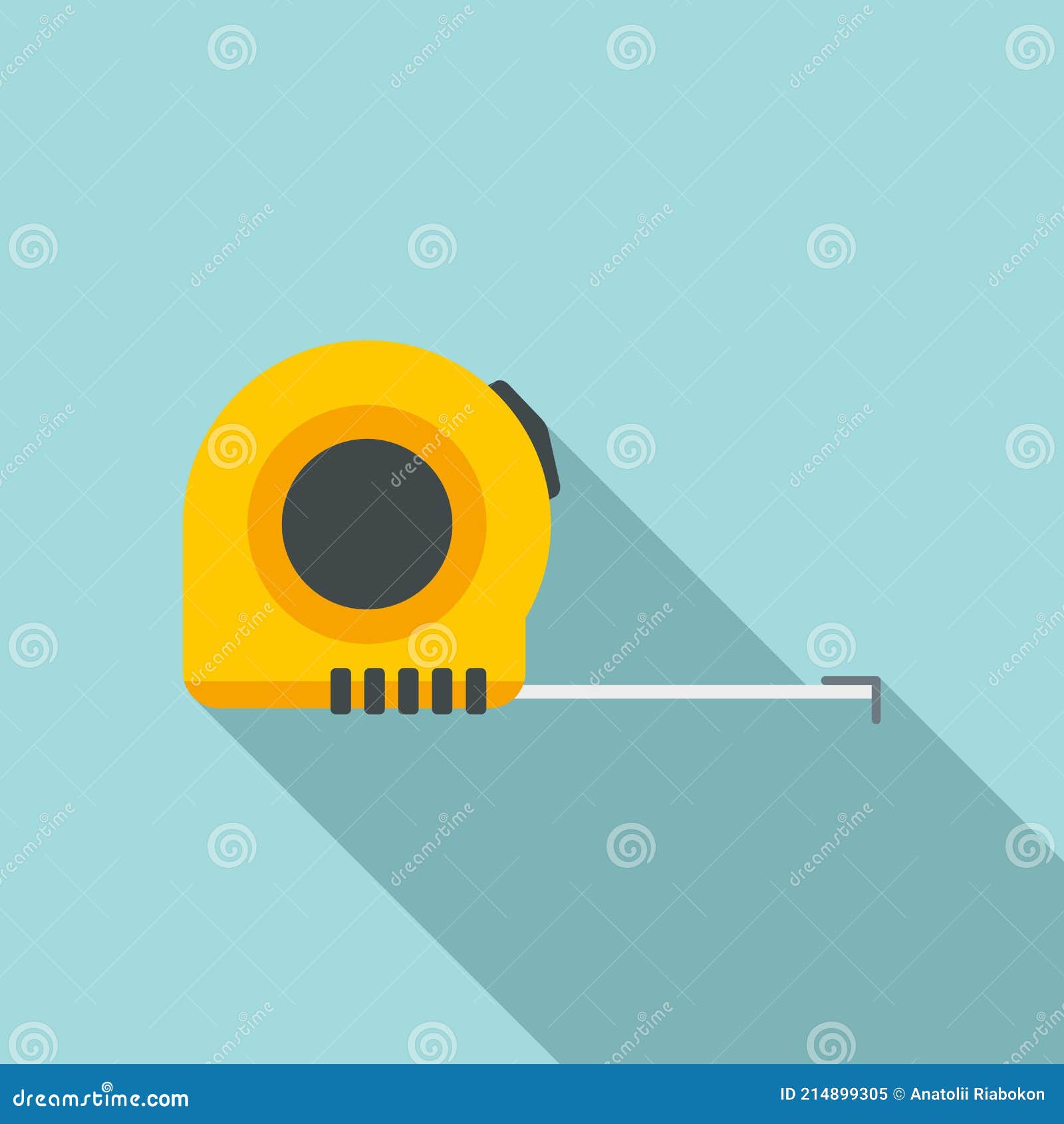 Carpenter Ruler Icon, Flat Style Stock Vector - Illustration of ...