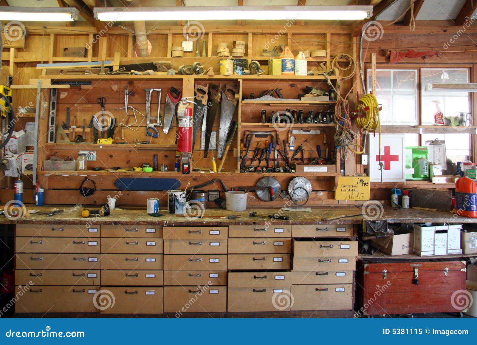 Carpenter s bench stock image. Image of business, occupation - 5381115