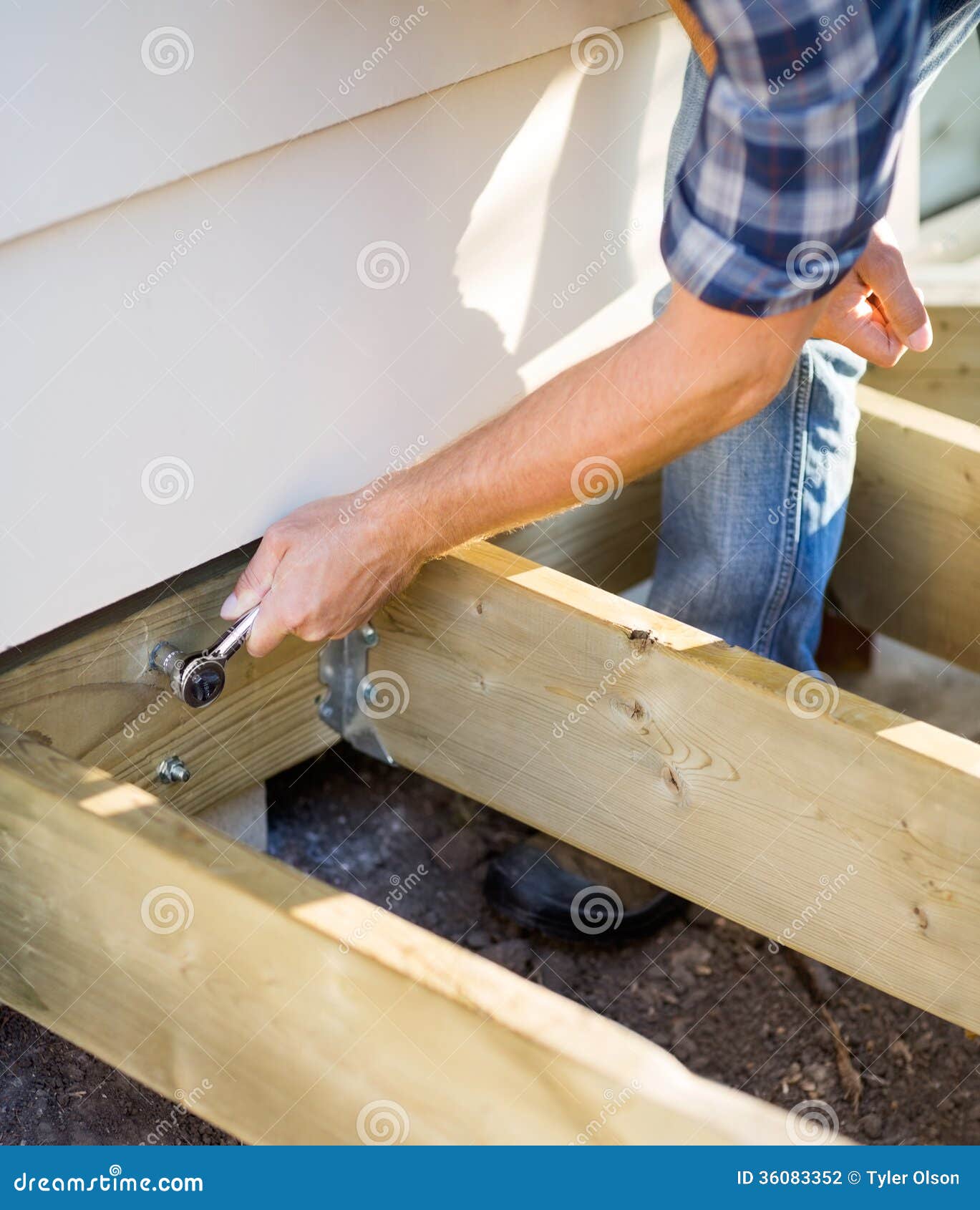 Carpenter S Hand Tightening Bolt with Wrench Stock Photo - Image of ...