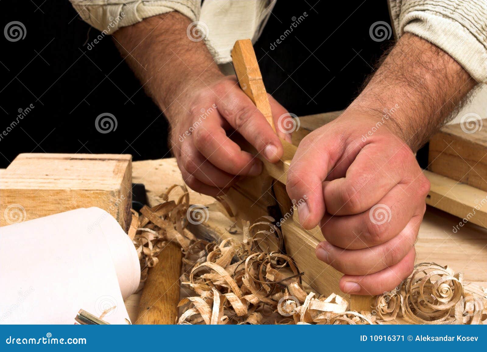 Carpenter s hands stock image. Image of protection, carpenter - 10916371