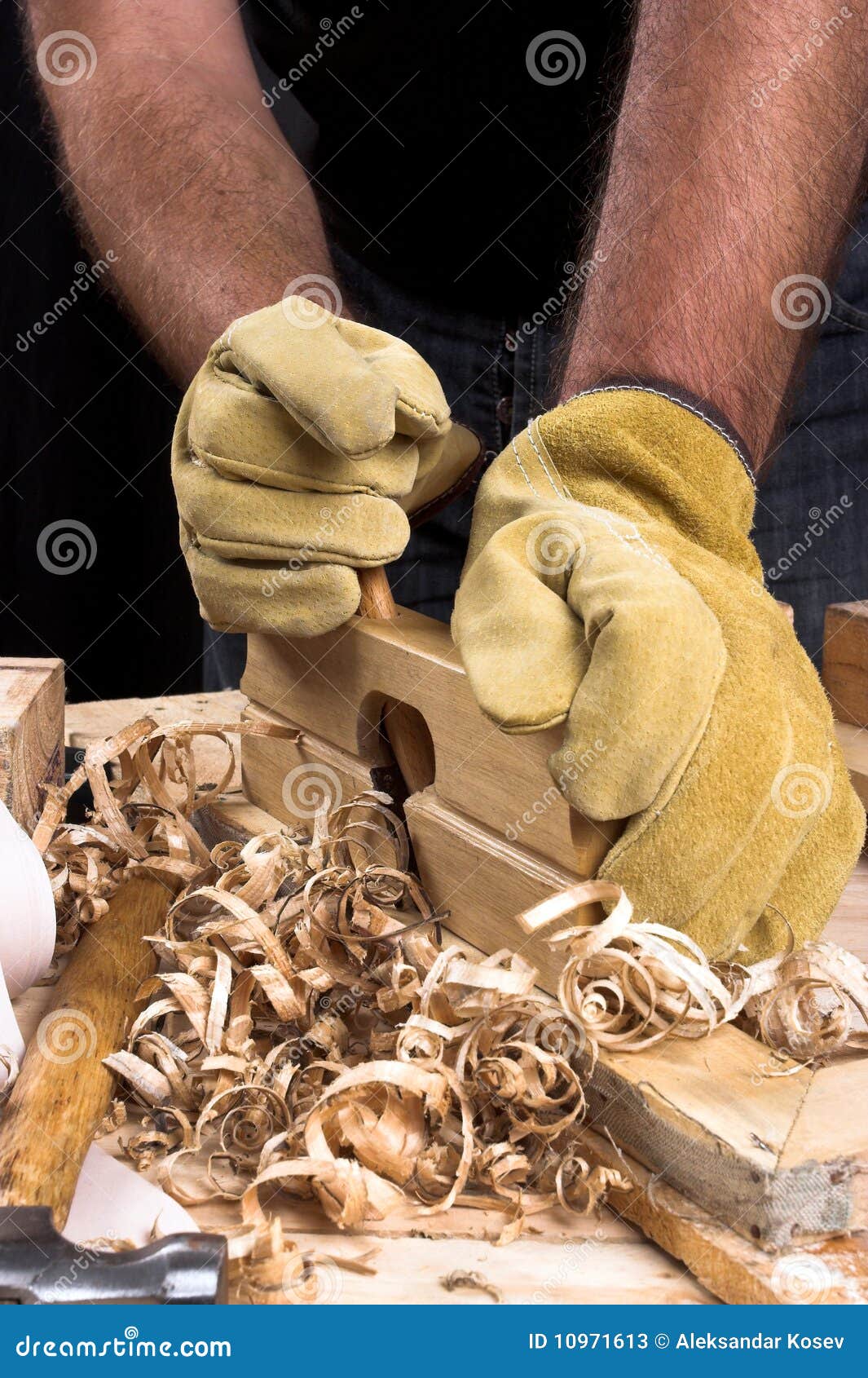 Carpenter s hands stock image. Image of surface, repair - 10971613