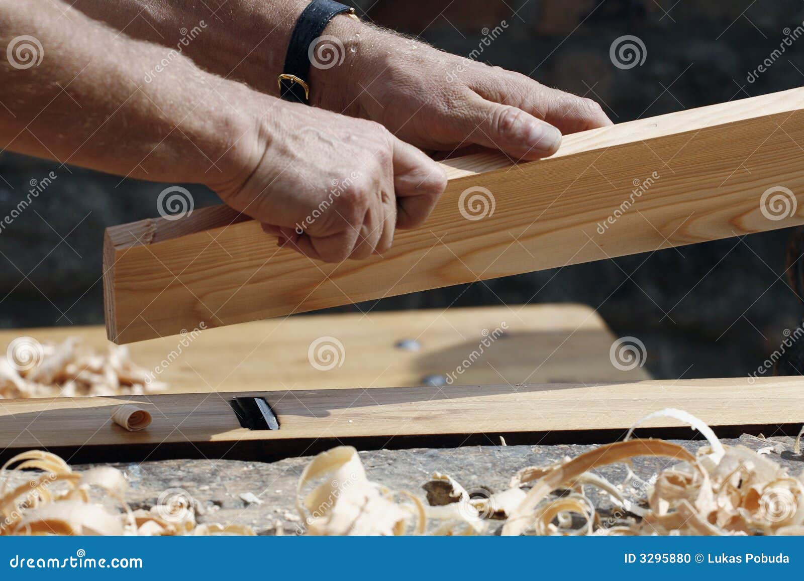 Carpenter s hands stock photo. Image of foreplane, hand - 3295880