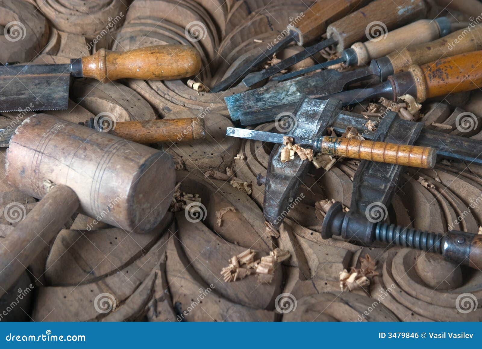 Carpenter s instruments stock photo. Image of carving - 3479846