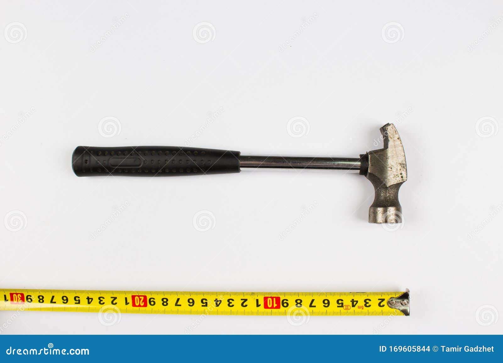 Carpenter`s Metallic Hammer Broken. Photo Reference for 3D Graphics ...