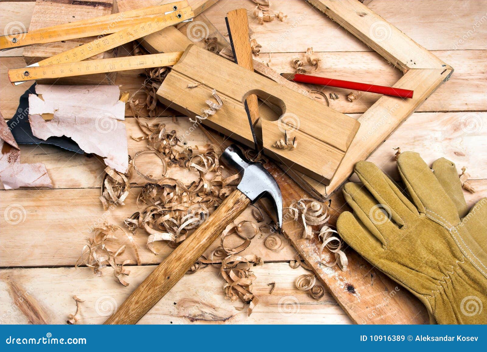 Carpenter s tool stock image. Image of building, yellow - 10916389