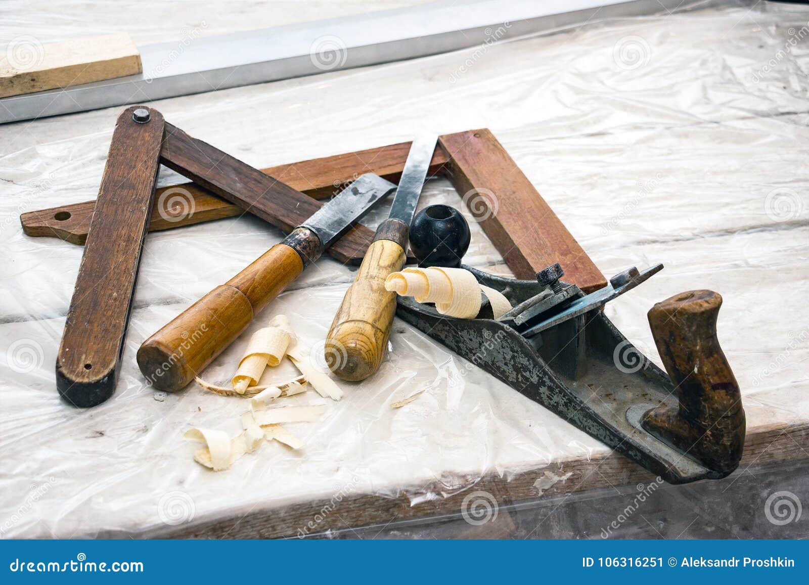 A carpenter`s tool stock image. Image of handmade, folding - 106316251