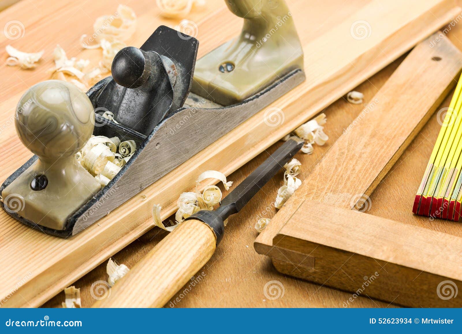 Carpenters Rule And Pencil. Royalty-Free Stock Photography ...