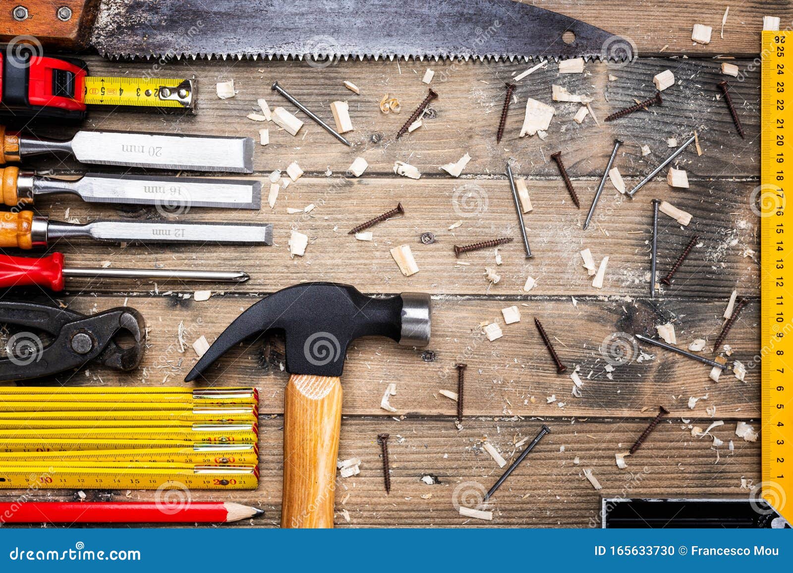 Carpenter`s Work Tools. Carpentry Stock Photo - Image of carpentry ...