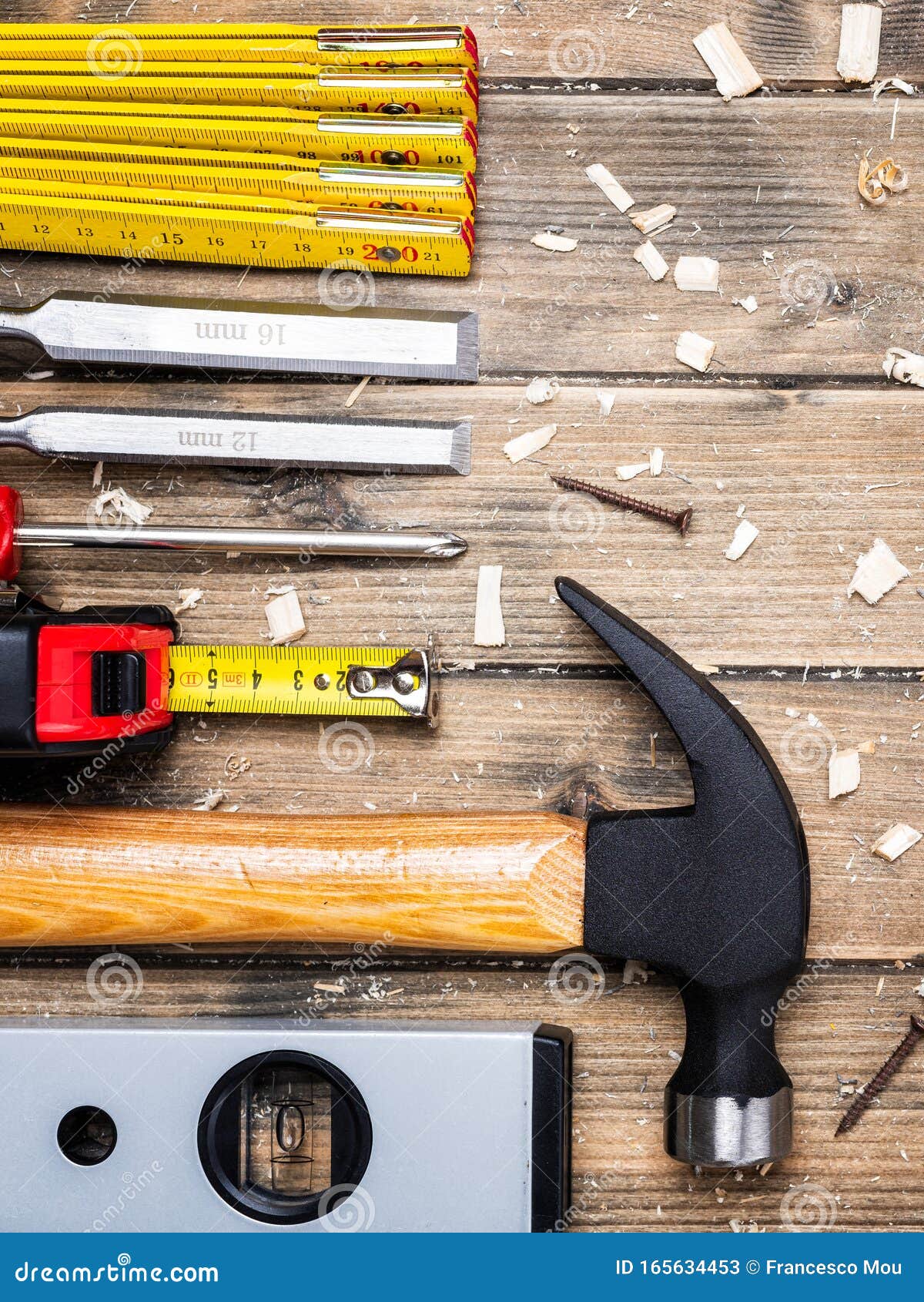 Carpenter`s Work Tools. Carpentry Stock Image - Image of industrial ...