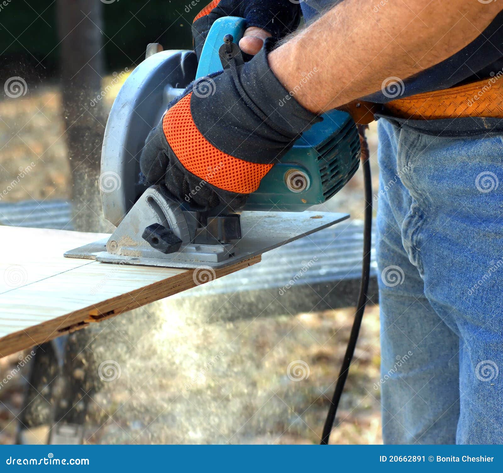 Carpenter Sawing stock image. Image of carpenter, holding - 20662891