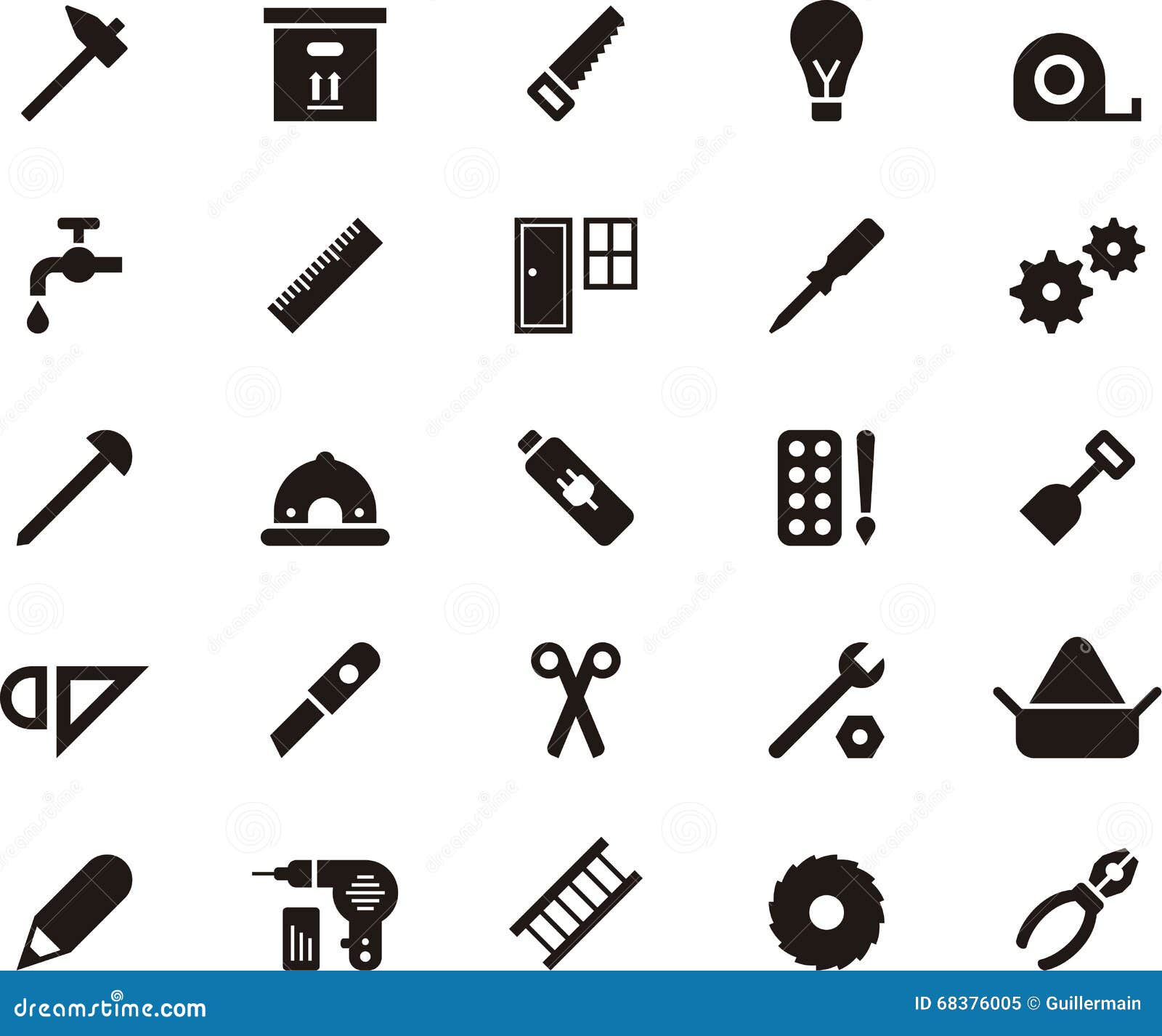 Icons Set Carpenter Royalty-Free Stock Image | CartoonDealer.com #59948086