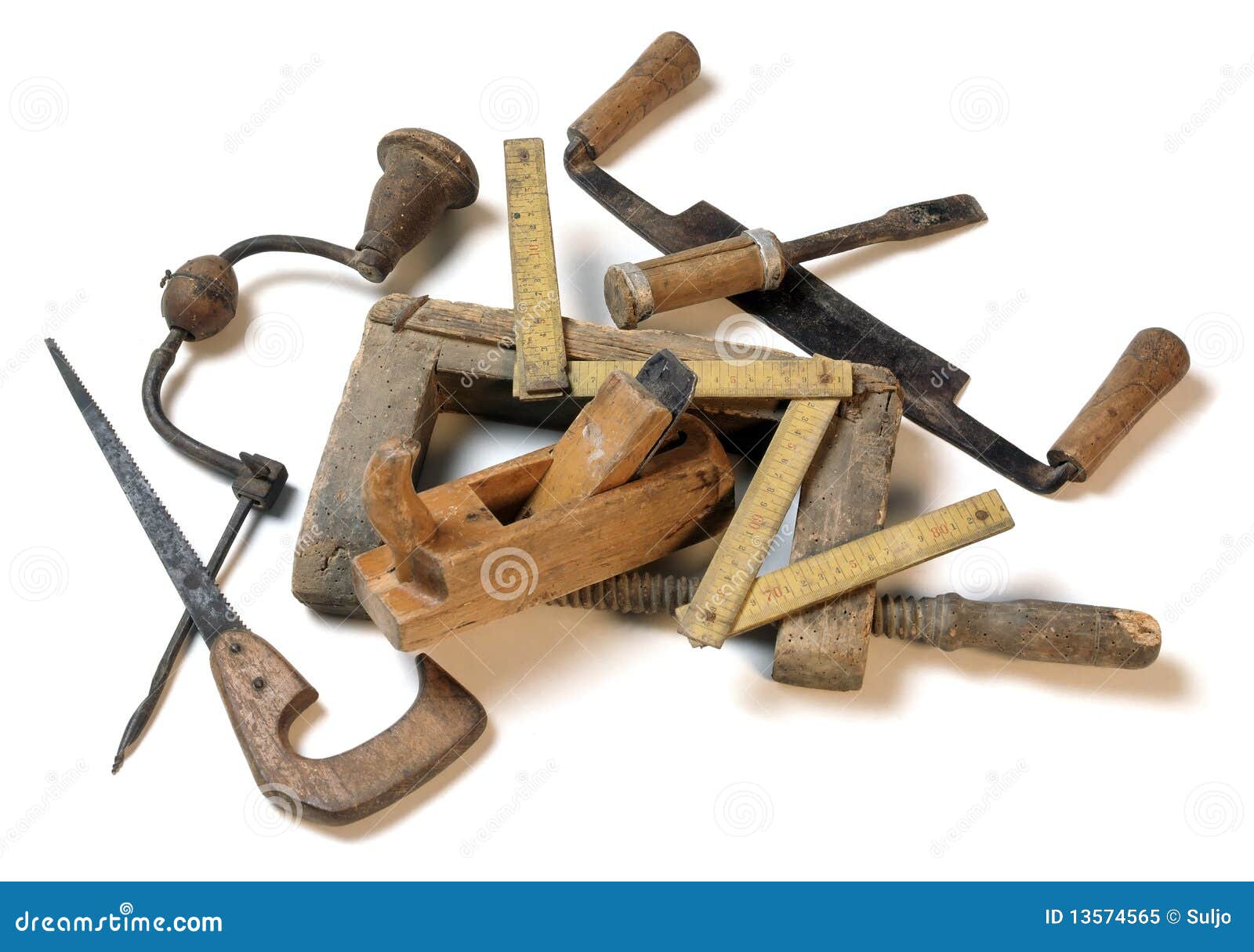 Carpenter Tools On Laminated Flooring Royalty-Free Stock Photography ...