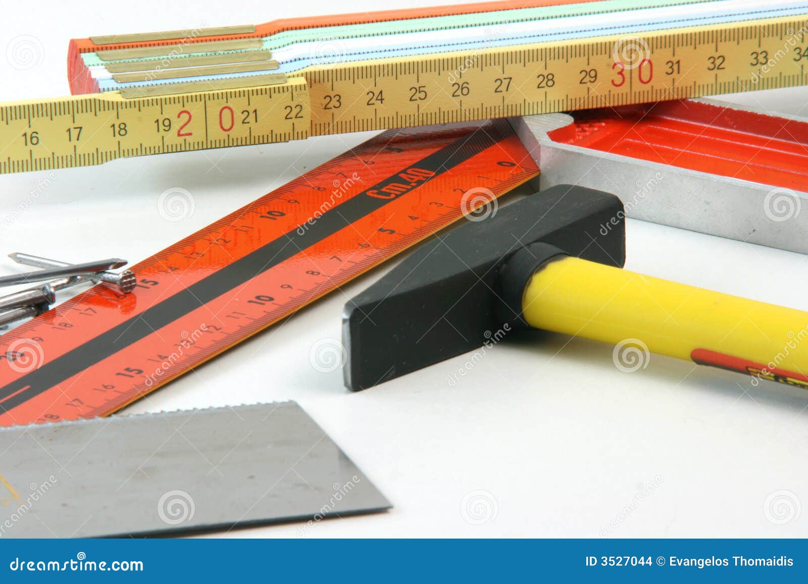 Carpenter tools closeup stock photo. Image of working - 3527044