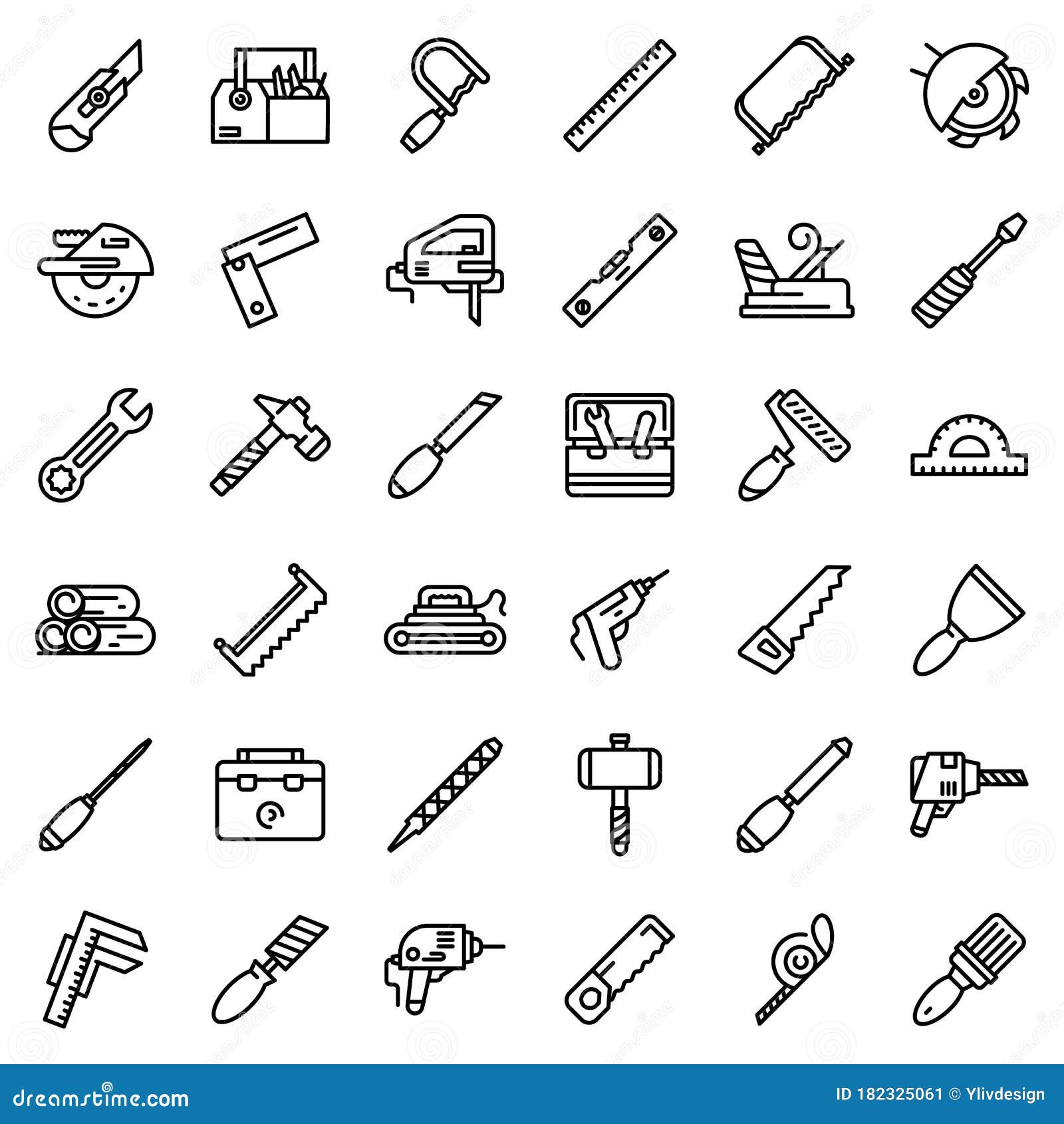 Carpenter Outline Icons Stock Illustrations – 1,151 Carpenter Outline ...