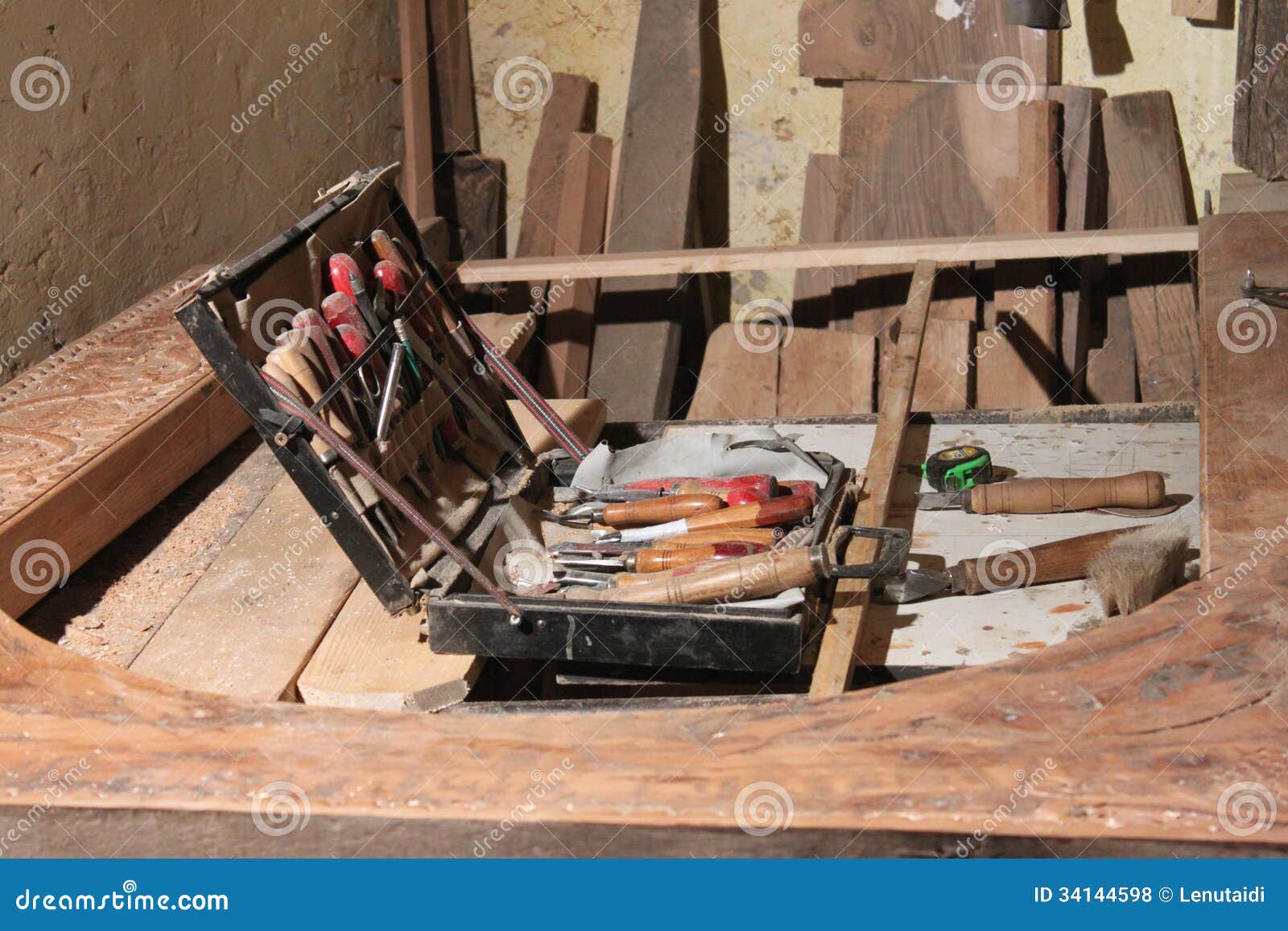 Carpenter tools stock photo. Image of carving, worker - 34144598