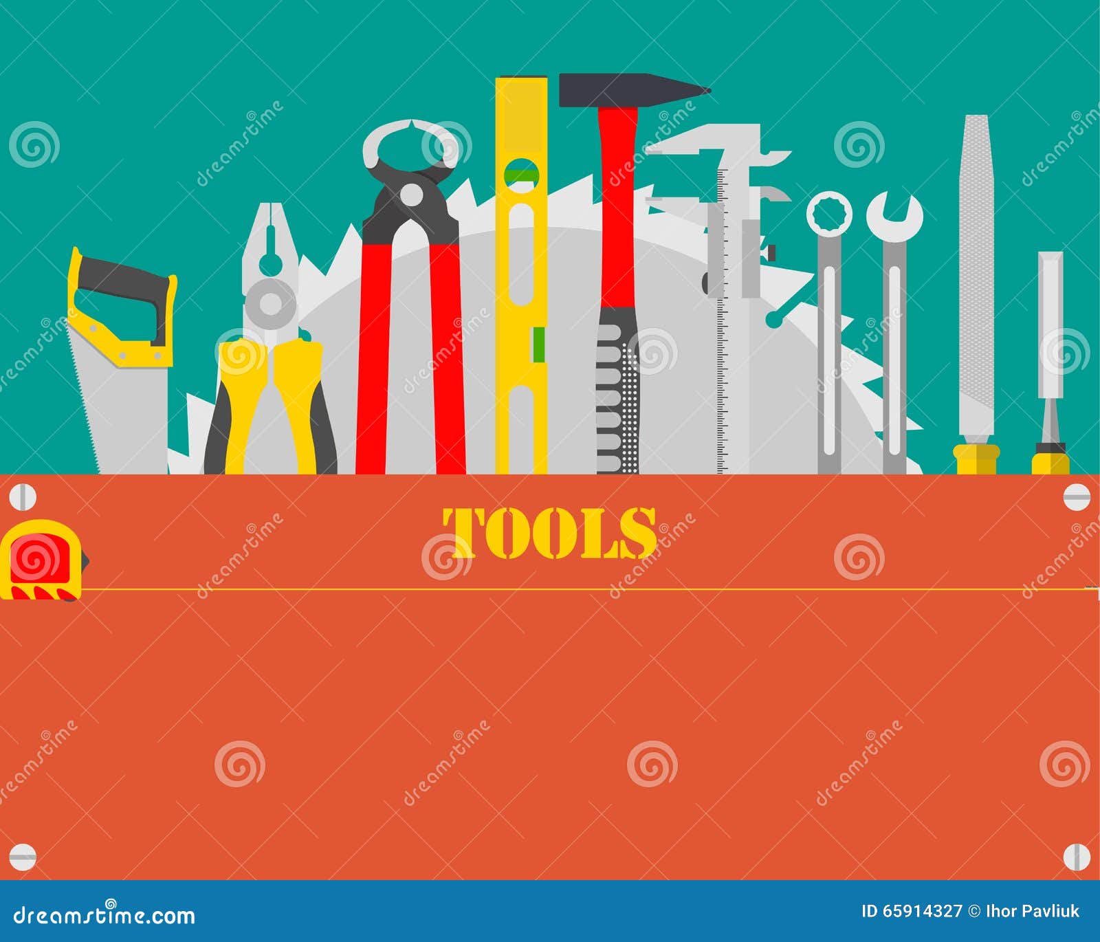 Carpenter tools stock vector. Illustration of banner - 65914327