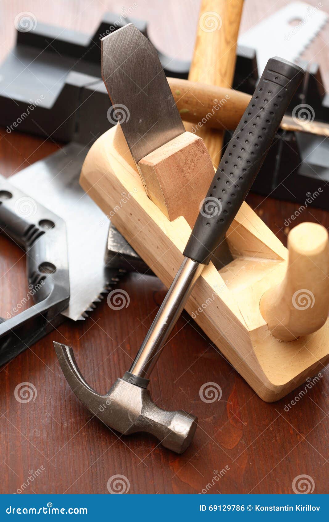 Carpenter Tools Set stock photo. Image of carpenter, craft - 69129786