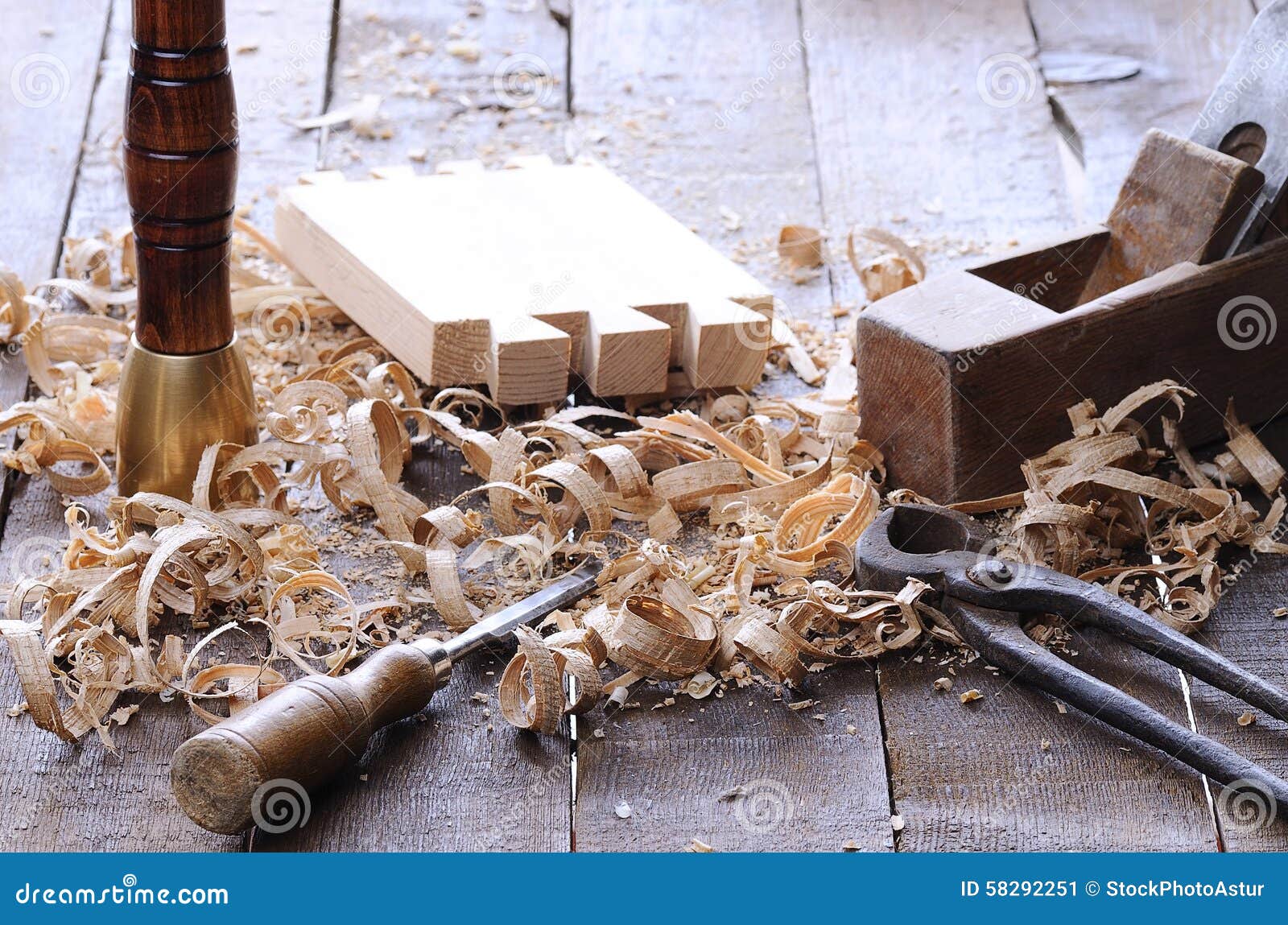 Carpenter tools. stock image. Image of carpenter, construction - 58292251