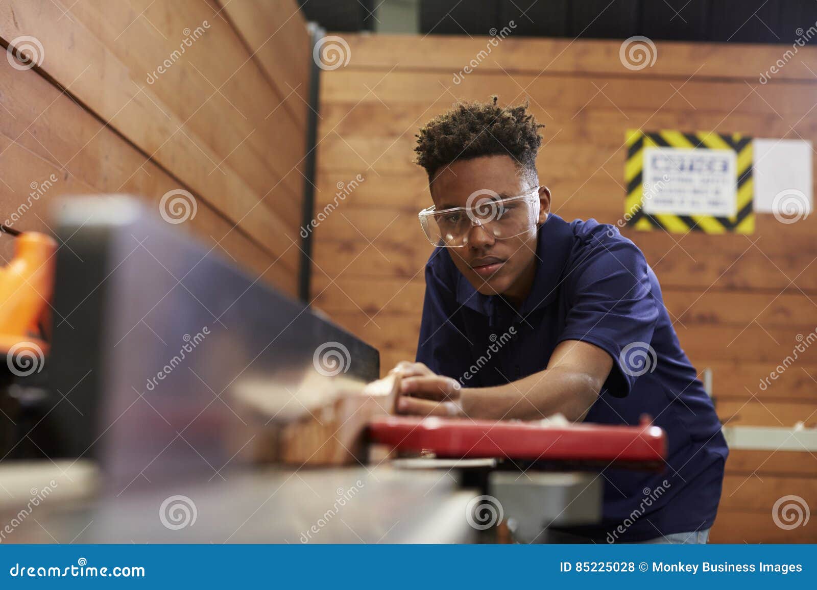 Carpenter Using Plane in Woodworking Woodshop Stock Photo - Image of ...