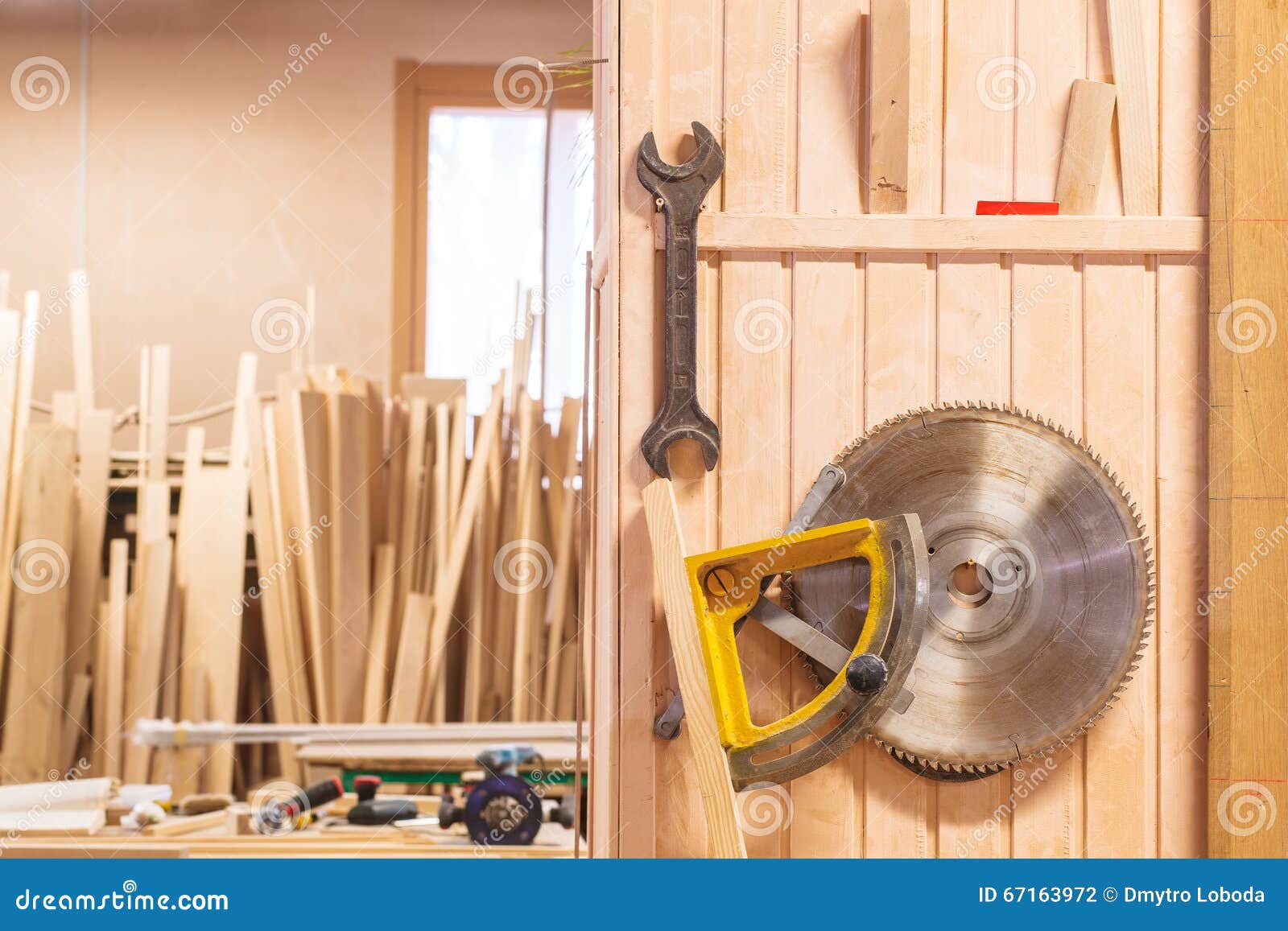 Carpenter wood workroom stock photo. Image of craftsman - 67163972