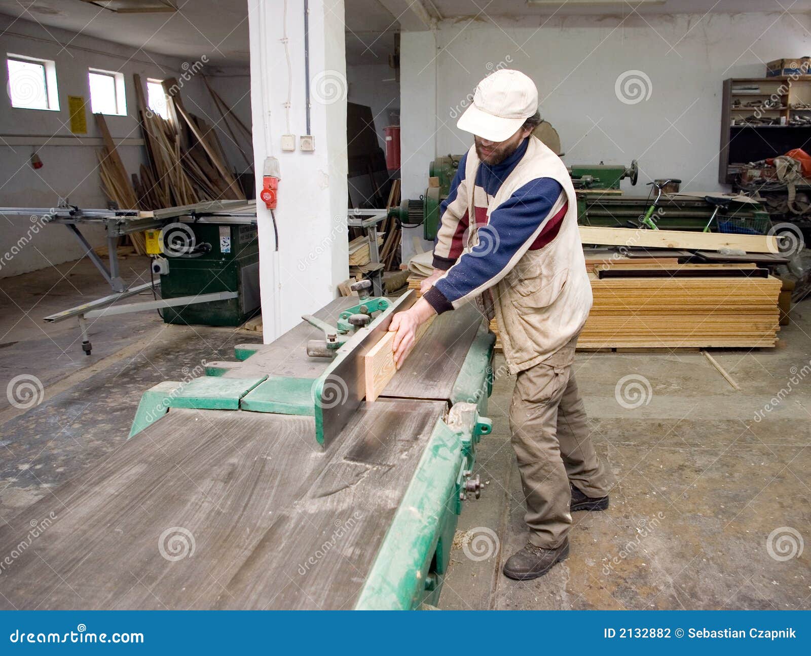 Carpenter at work. stock photo. Image of handwork, handcraft - 2132882