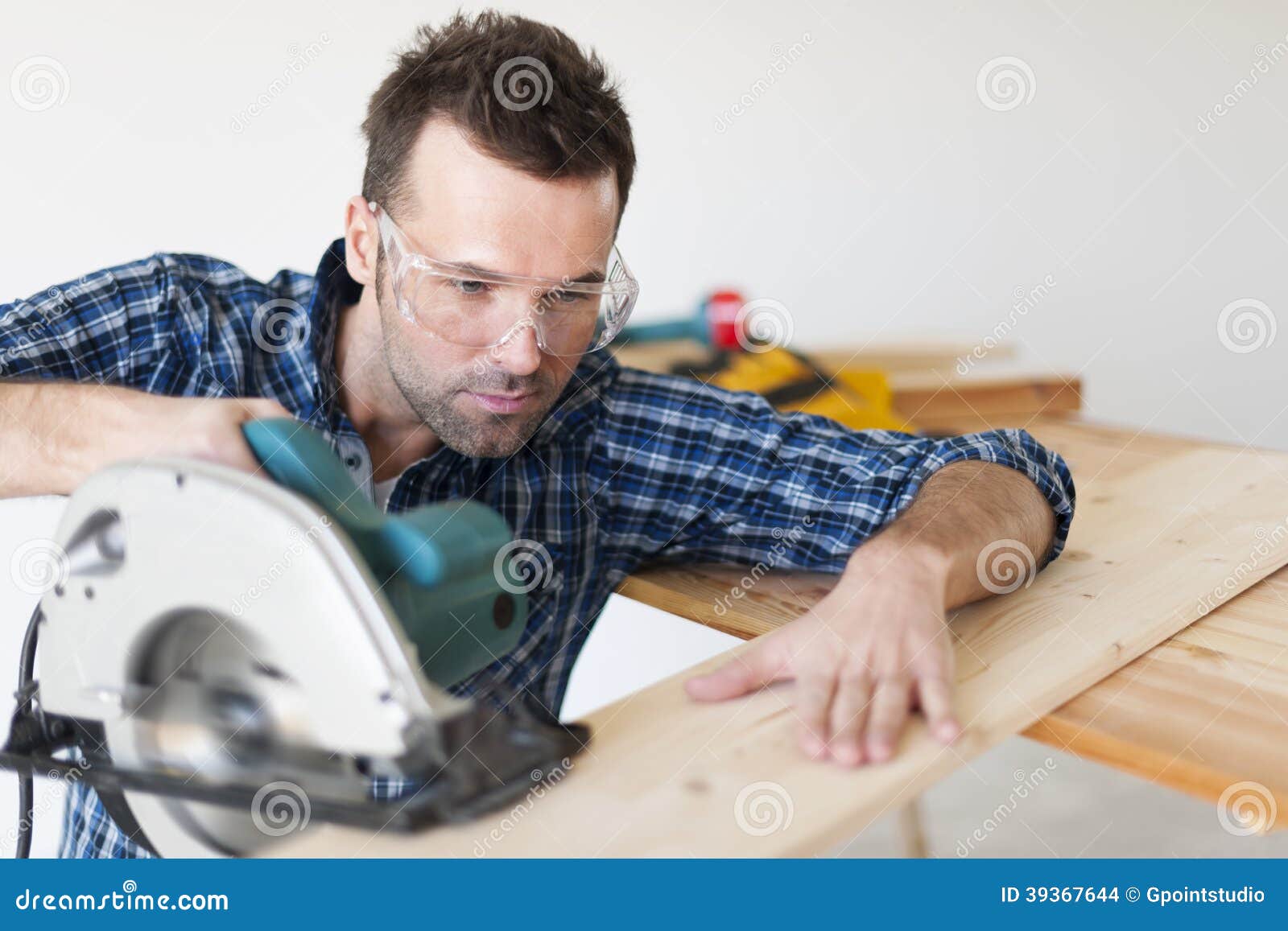 Carpenter at work stock photo. Image of indoors, holding - 39367644