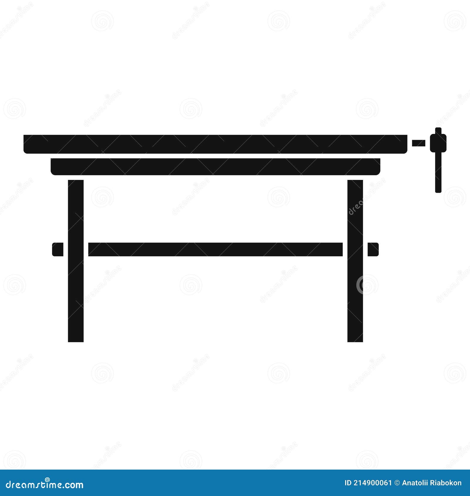 Carpenter Work Table Icon, Simple Style Stock Vector - Illustration of ...
