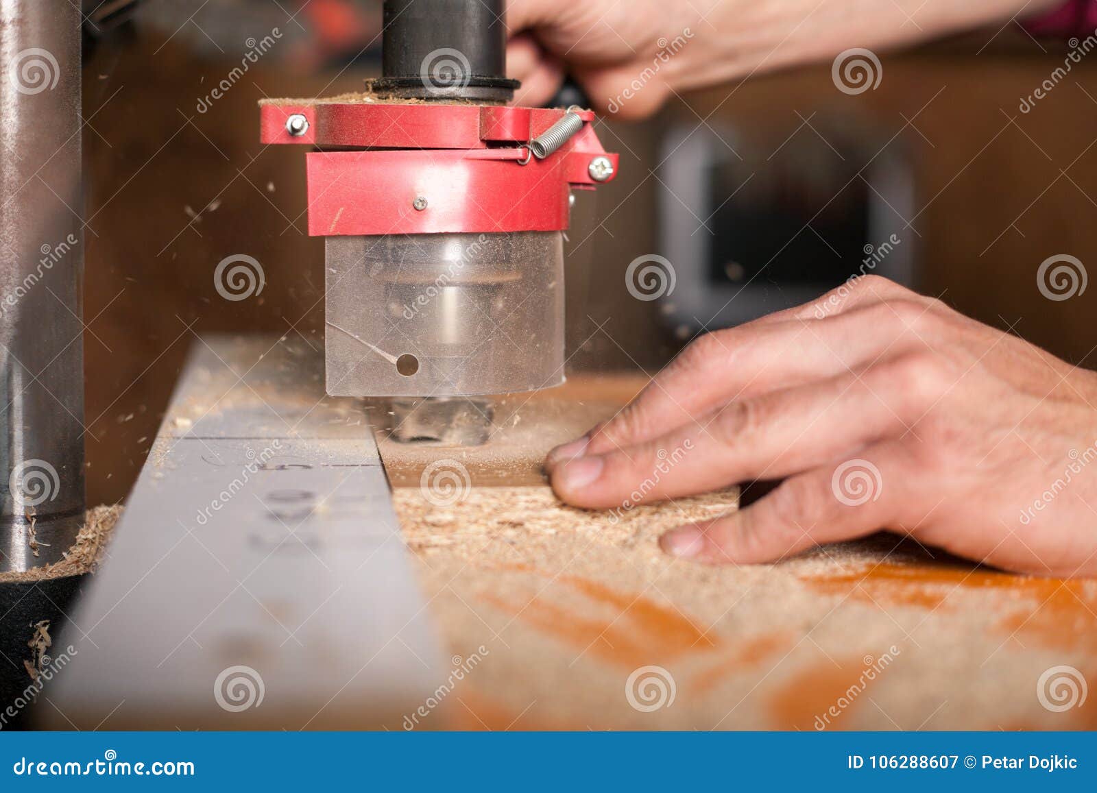 Man Doing Woodwork in Carpentry Stock Image - Image of labor, working ...