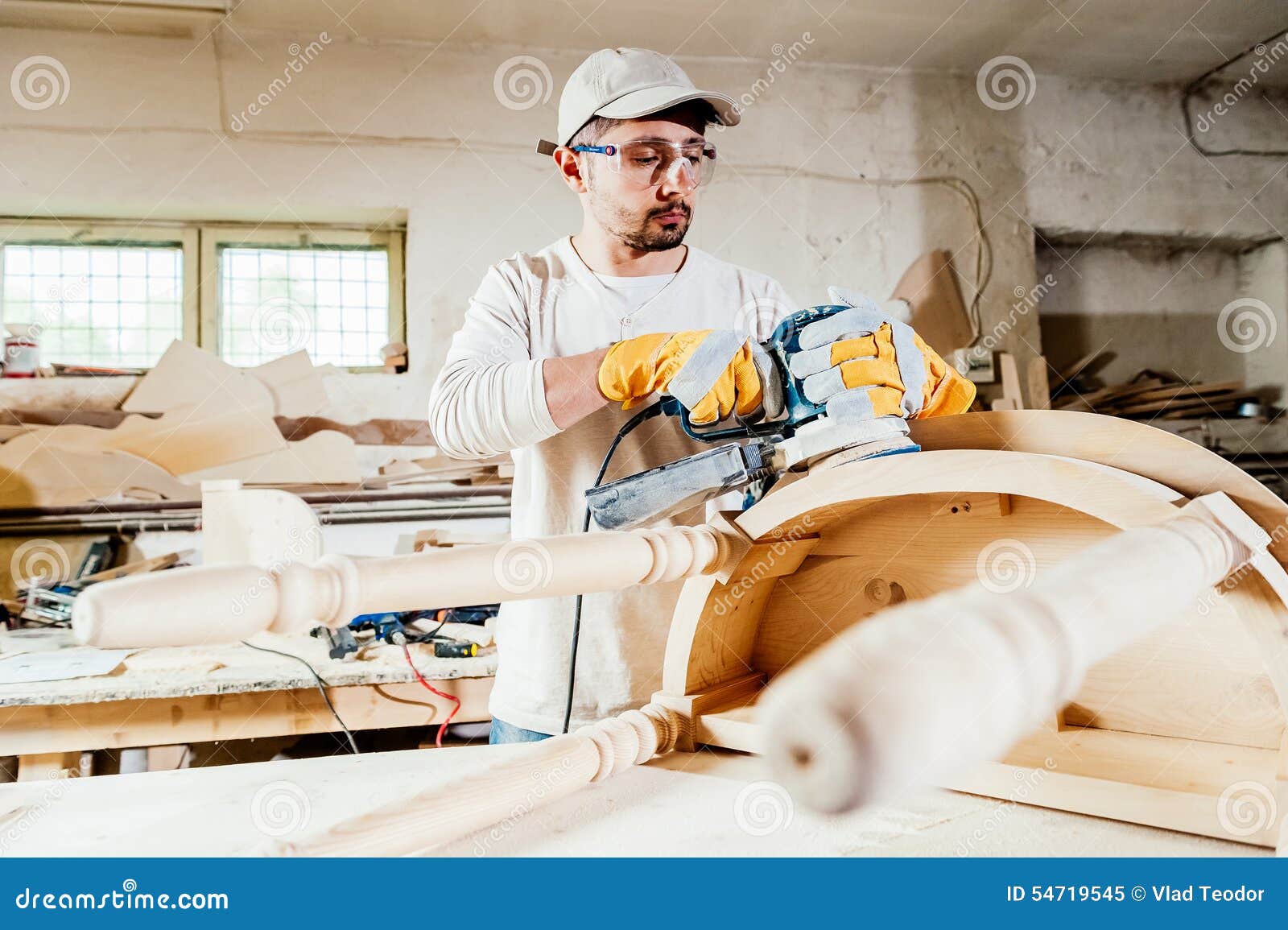 Carpenter at work stock image. Image of buzz, occupation - 54719545