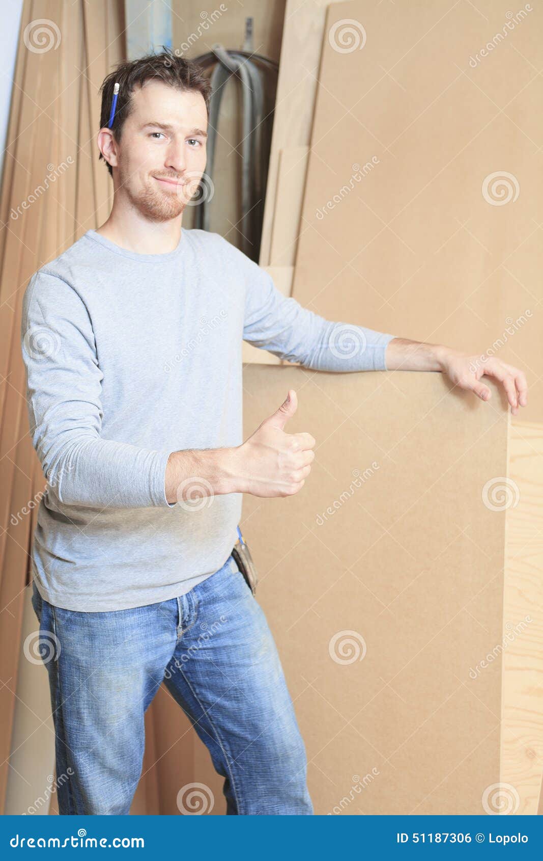 A Carpenter Working Hard at the Workshop Stock Photo - Image of people ...