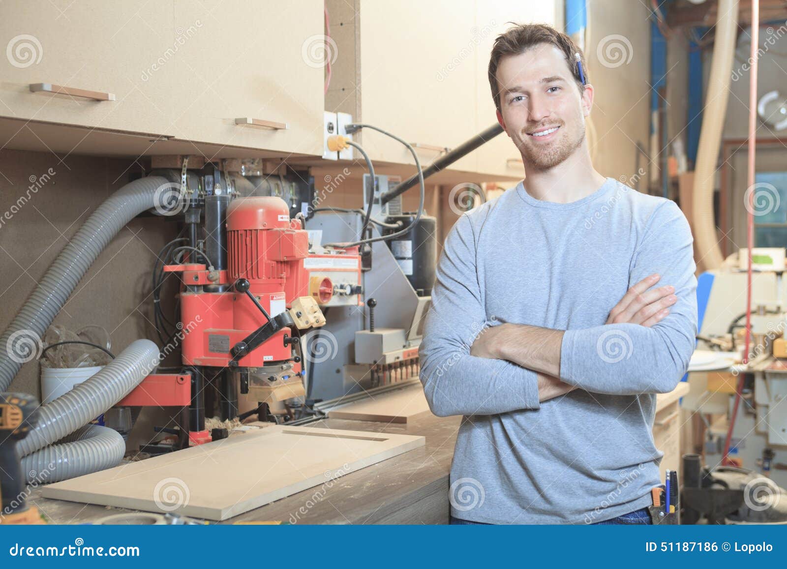 A Carpenter Working Hard at the Workshop Stock Photo - Image of plank ...