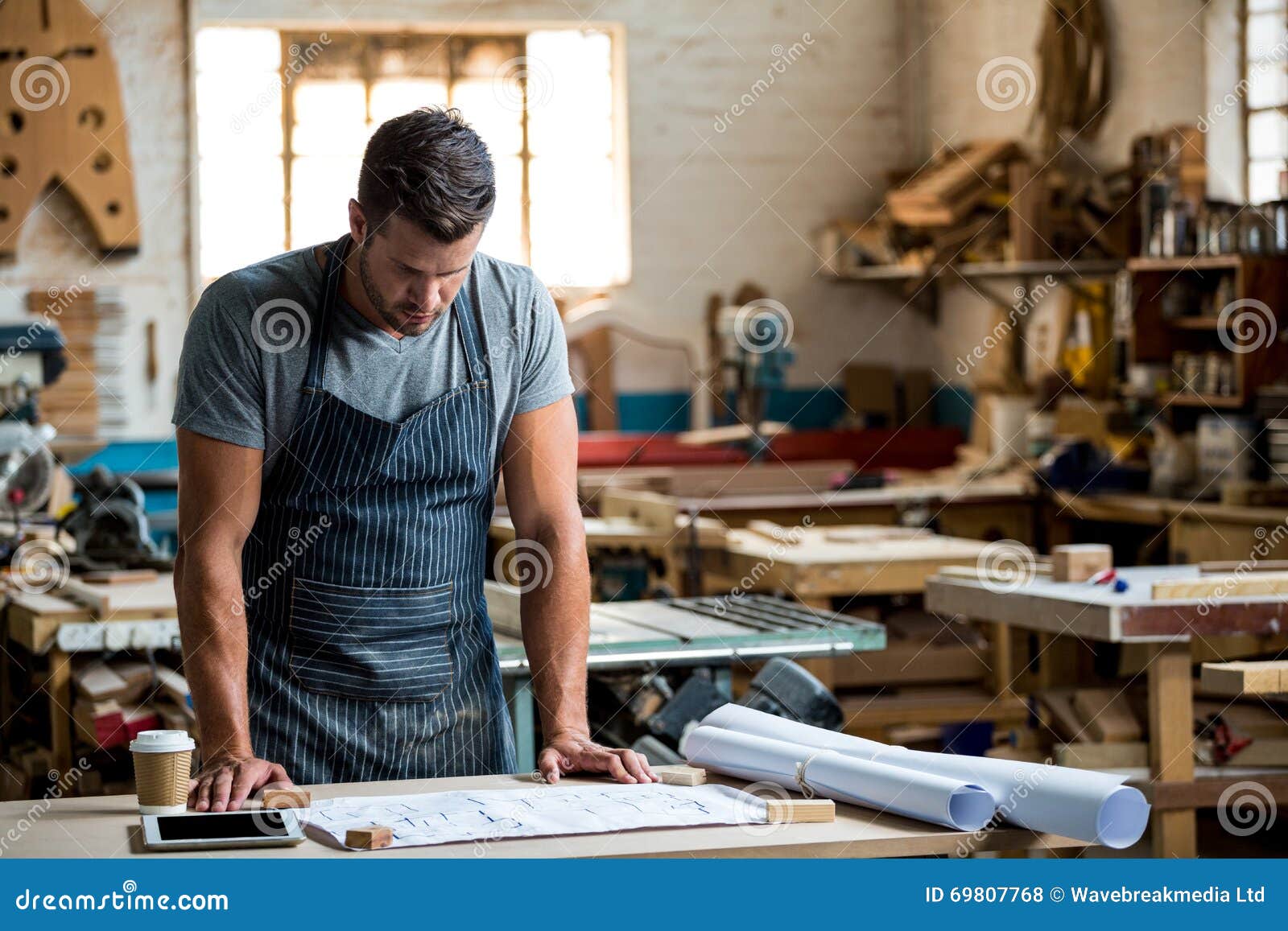 Carpenter Working on His Craft Stock Photo - Image of carpentry, male ...